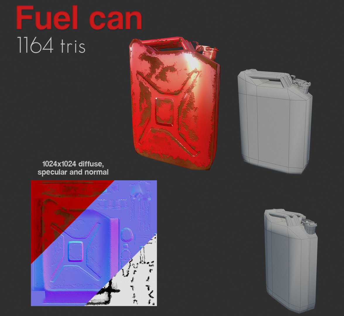 ArtStation - Fuel Can - low poly