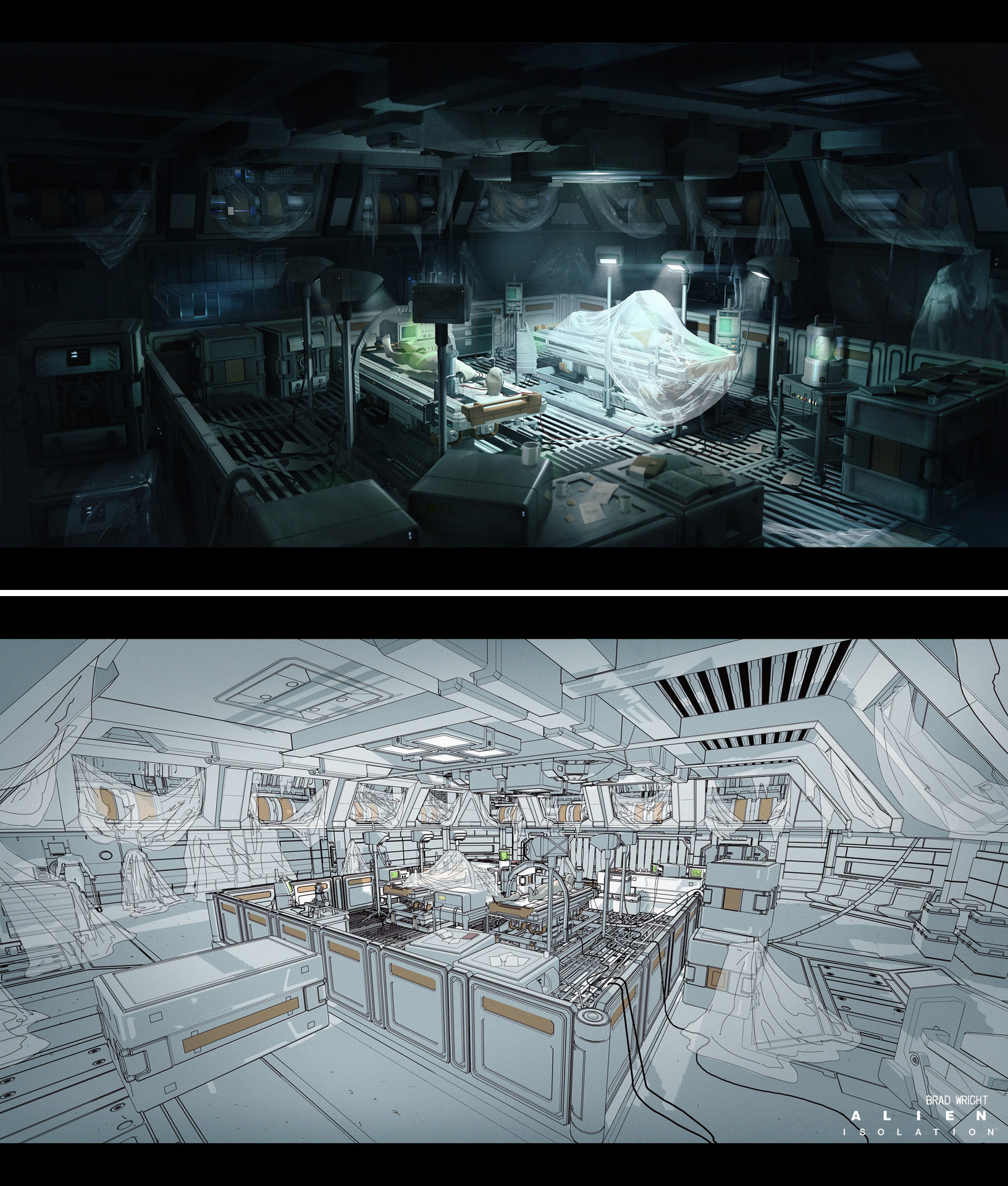 ArtStation - Alien: Isolation Android Autopsy room concept