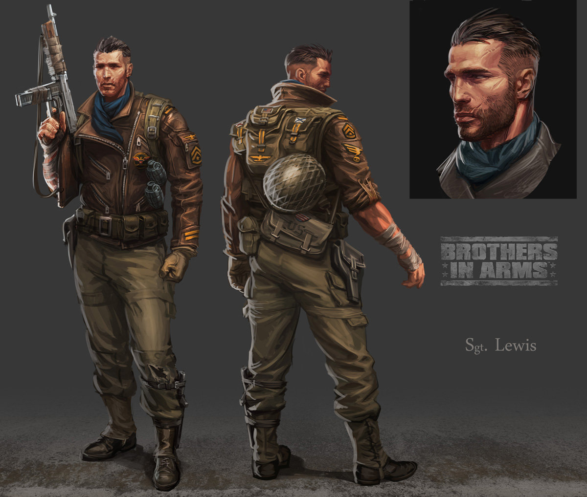 ArtStation - Lewis Wright ( Main Character for Brothers in Arms 3)