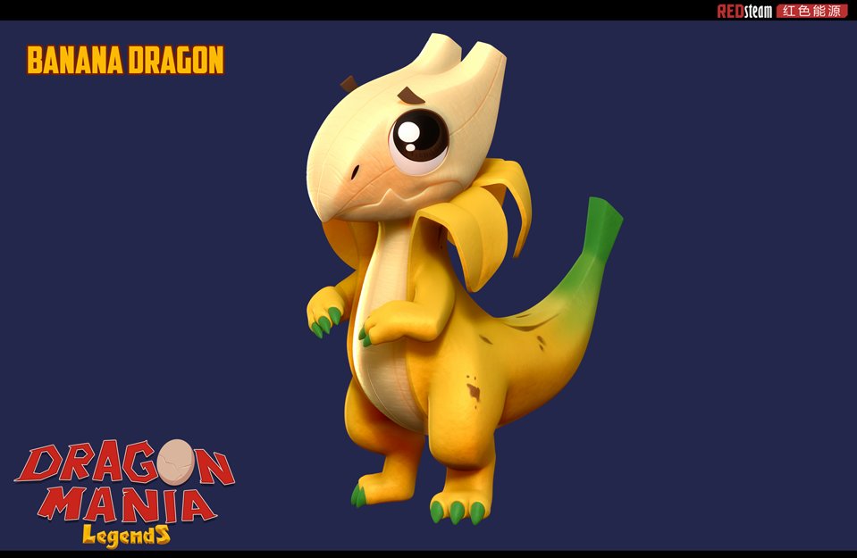 ArtStation - Banana Dragon, Muhammad Usman