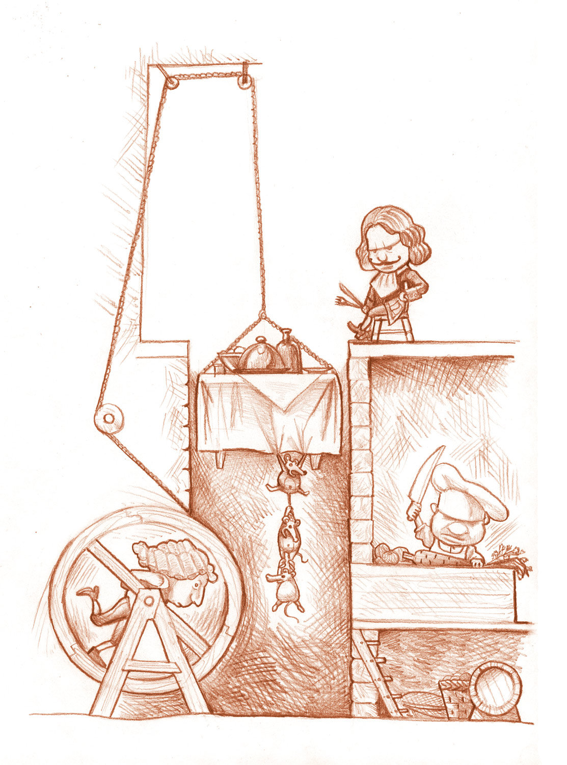 ArtStation - Ancient Elevators series of illustrations