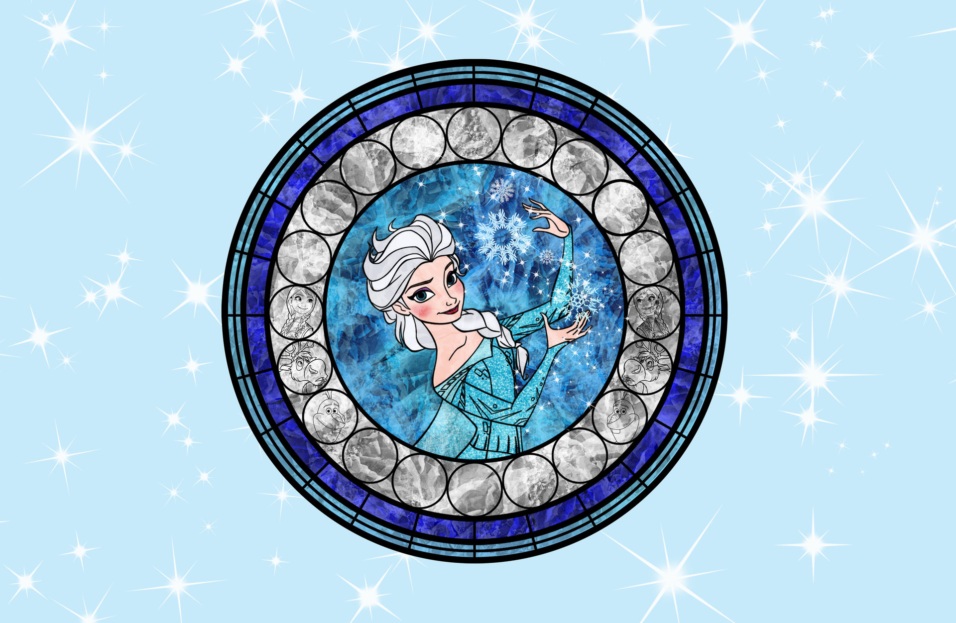 ArtStation - Elsa Stained Glass