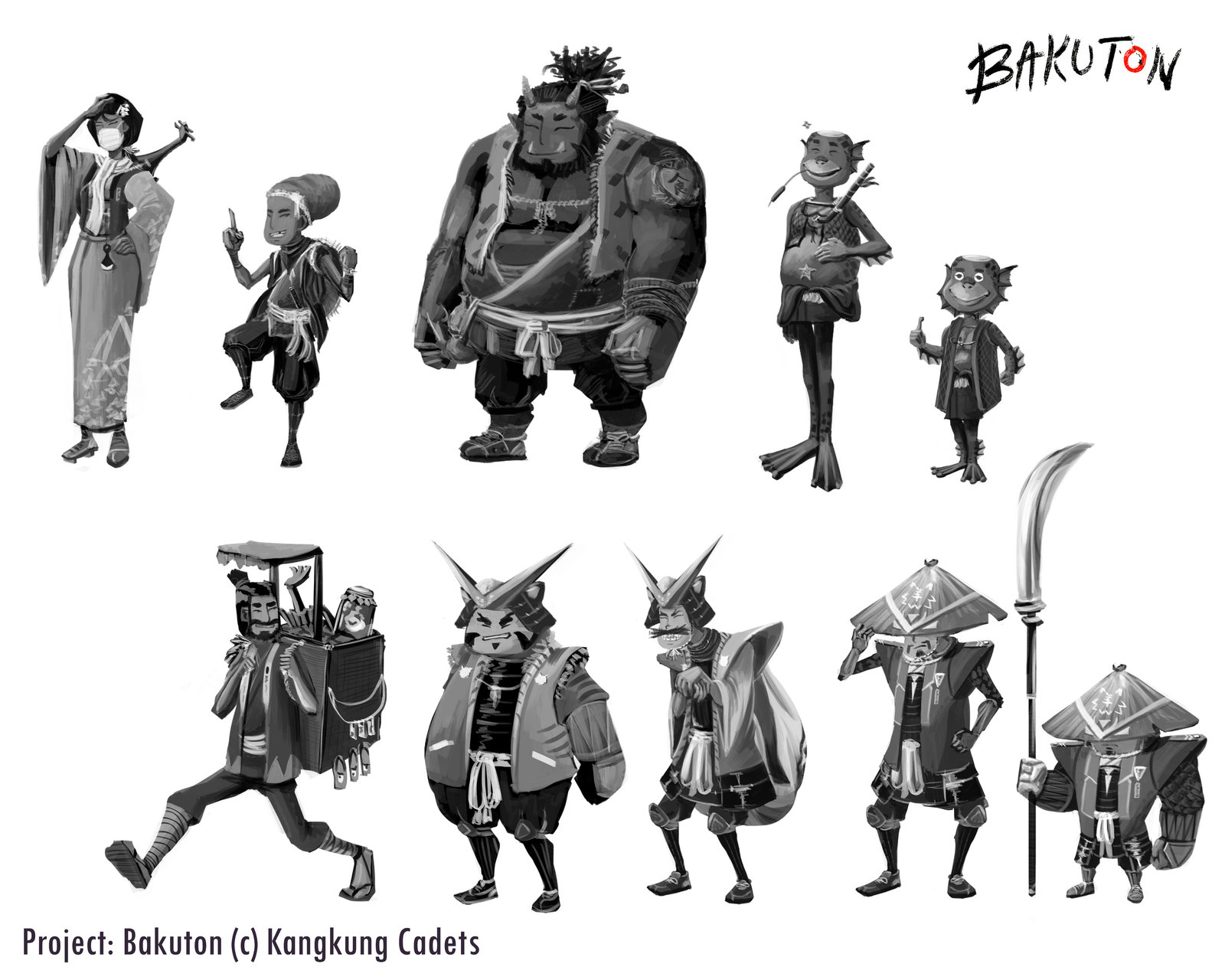 Dragoonwys - Bakuton: Character Concepts