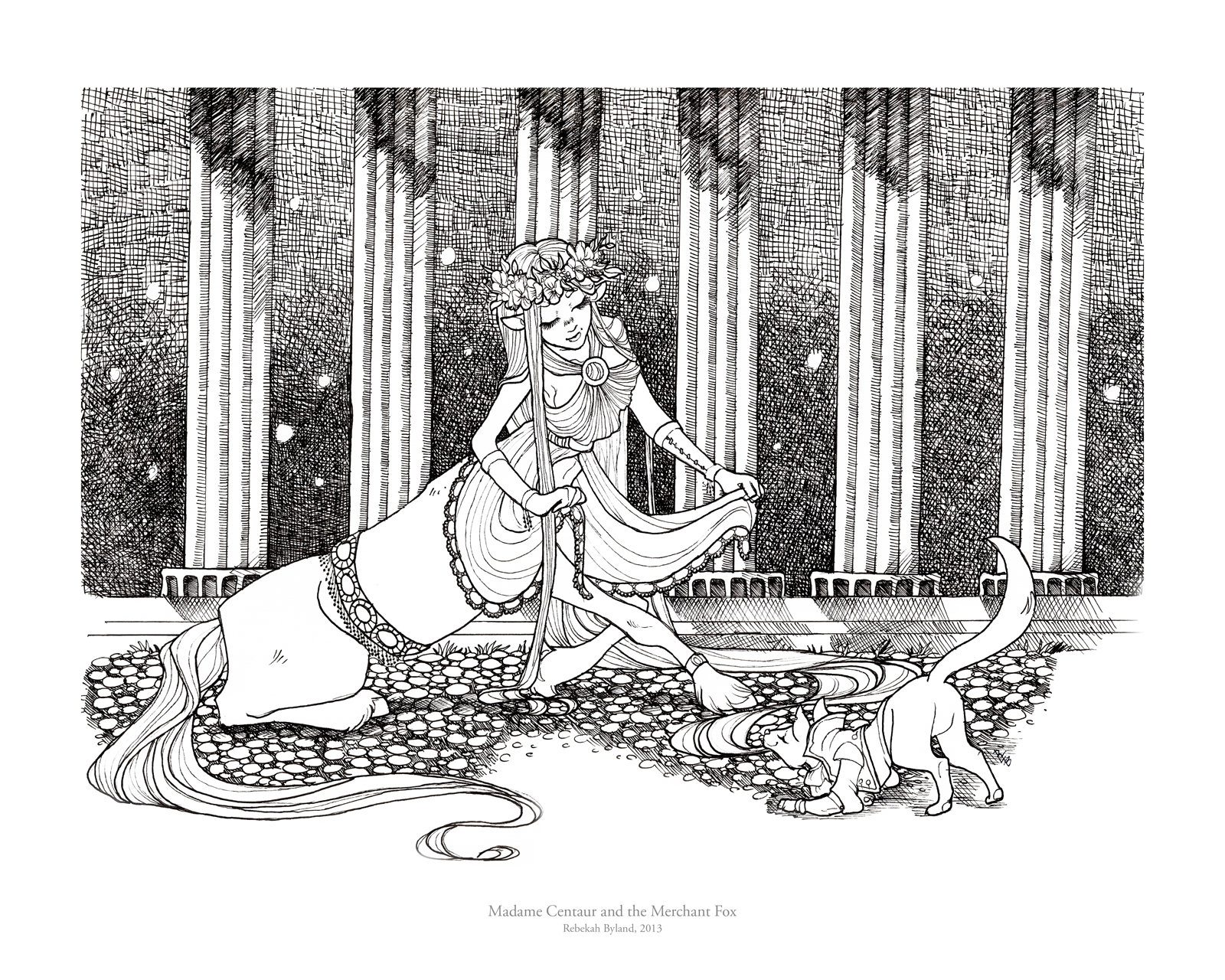 ArtStation - Madame Centaur and the Merchant Fox