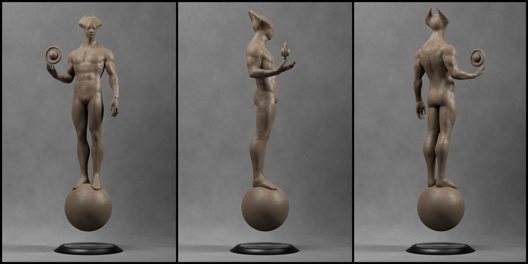 ArtStation - Gravity Demon [Clay Render]