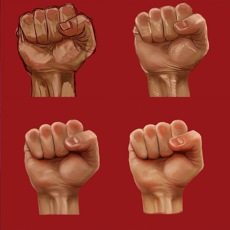 ArtStation - Fist, 2D practice