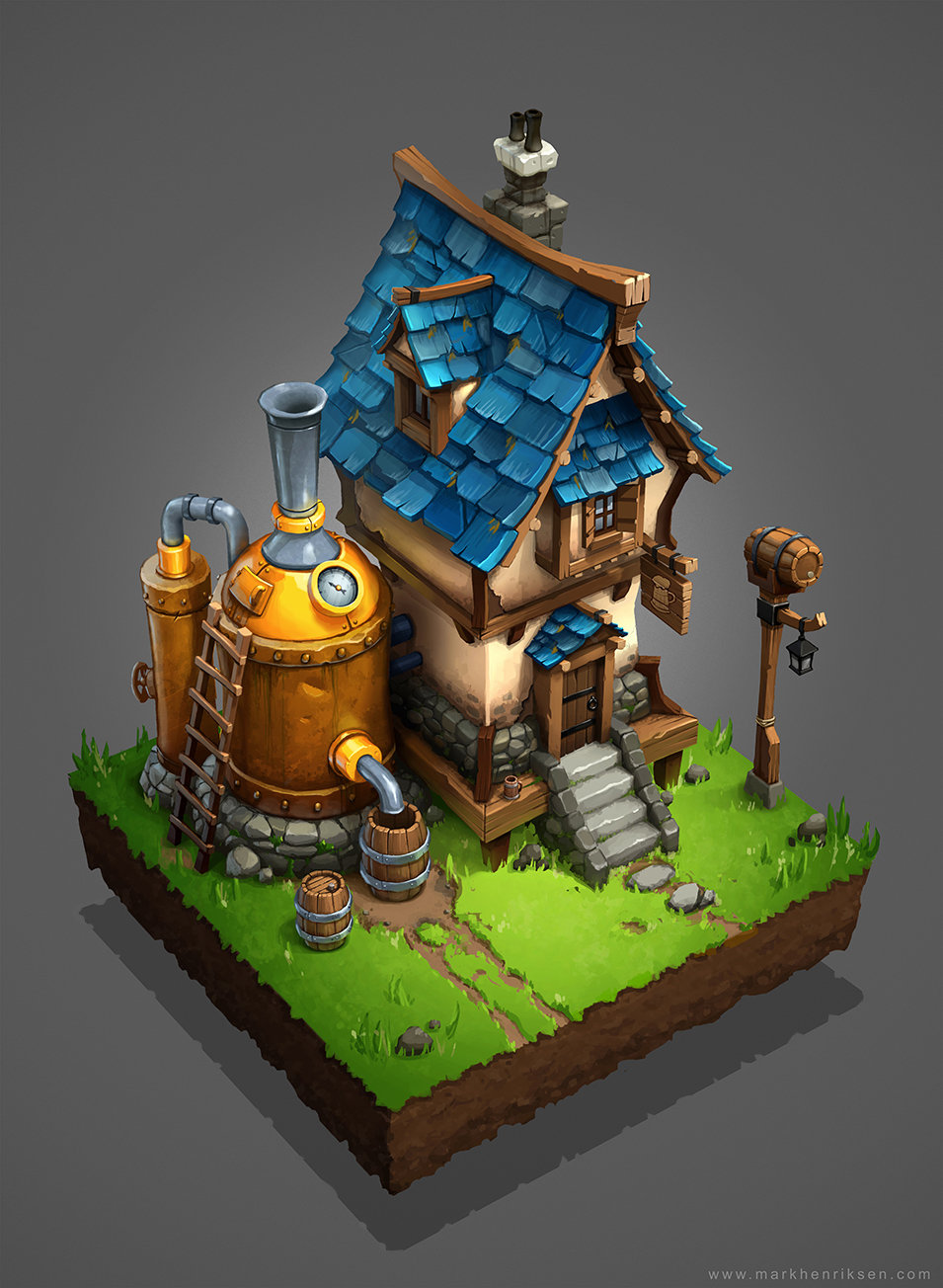 ArtStation - Medieval Brewery