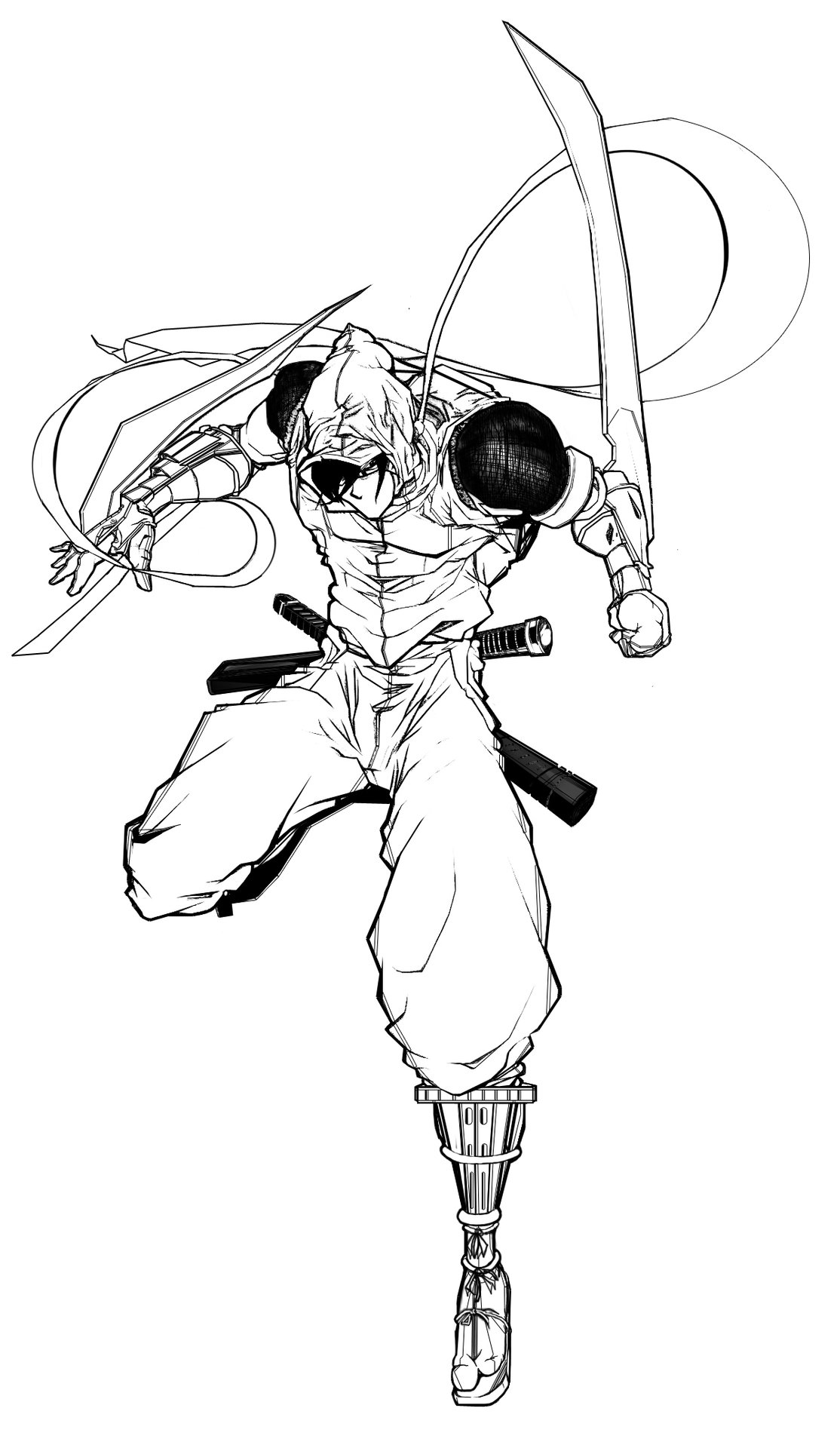 ArtStation - Shin lines Blk and Wht