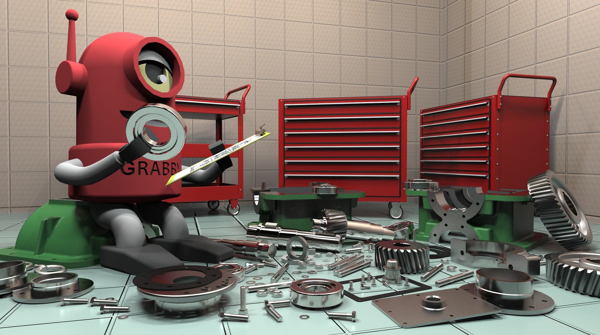 ArtStation - Grabby on a assembly section 4