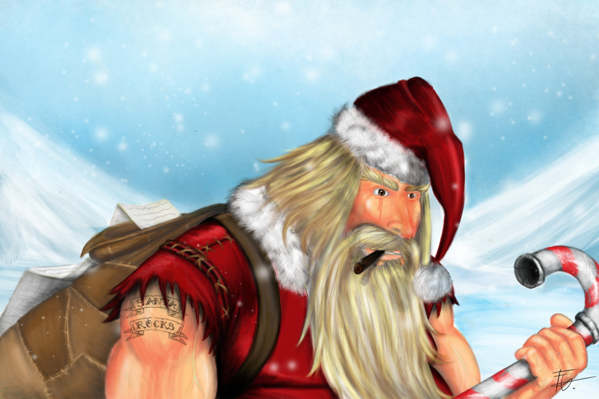 ArtStation - badass santa, Firat Guler