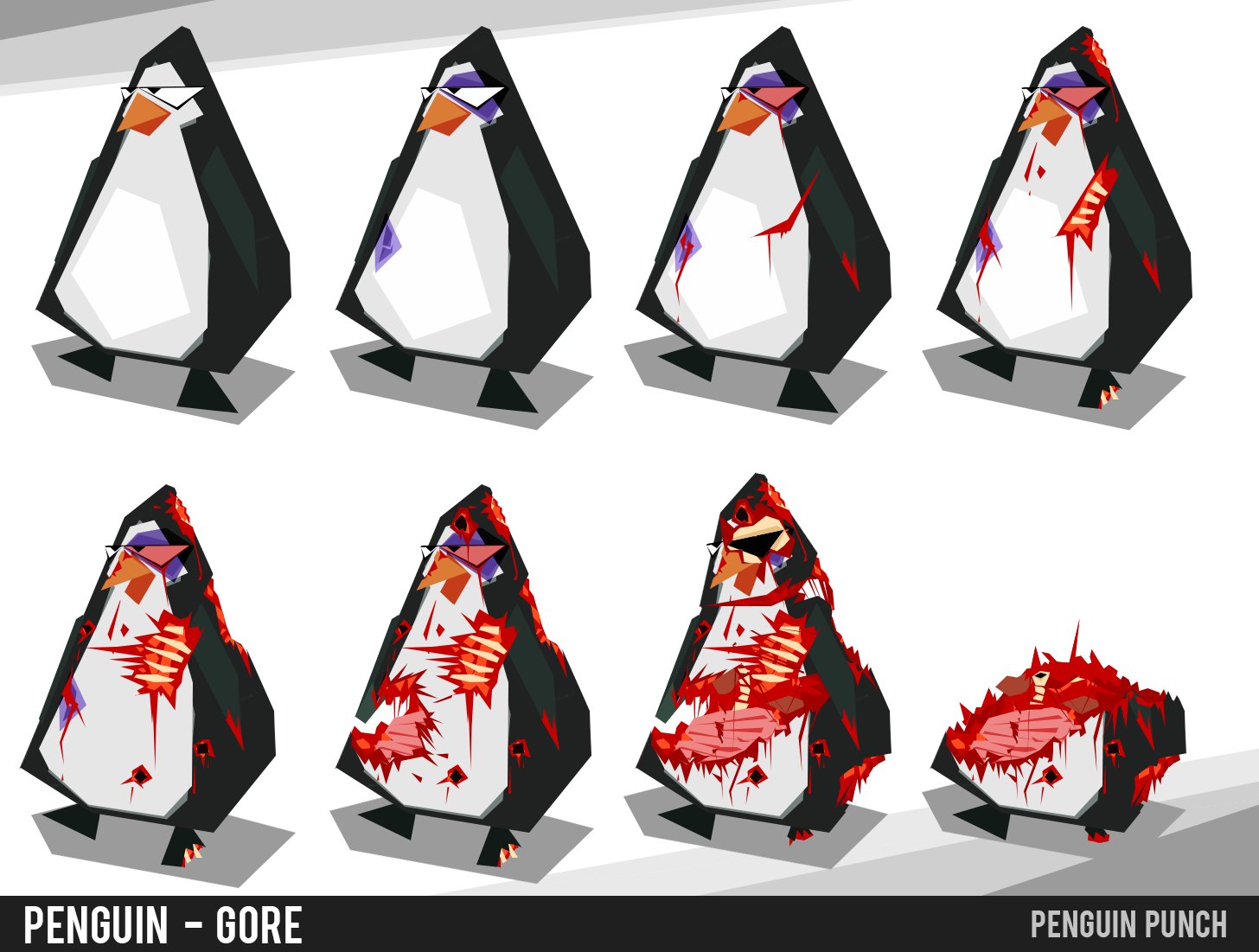 ArtStation - Penguin Punch - Gore Concept