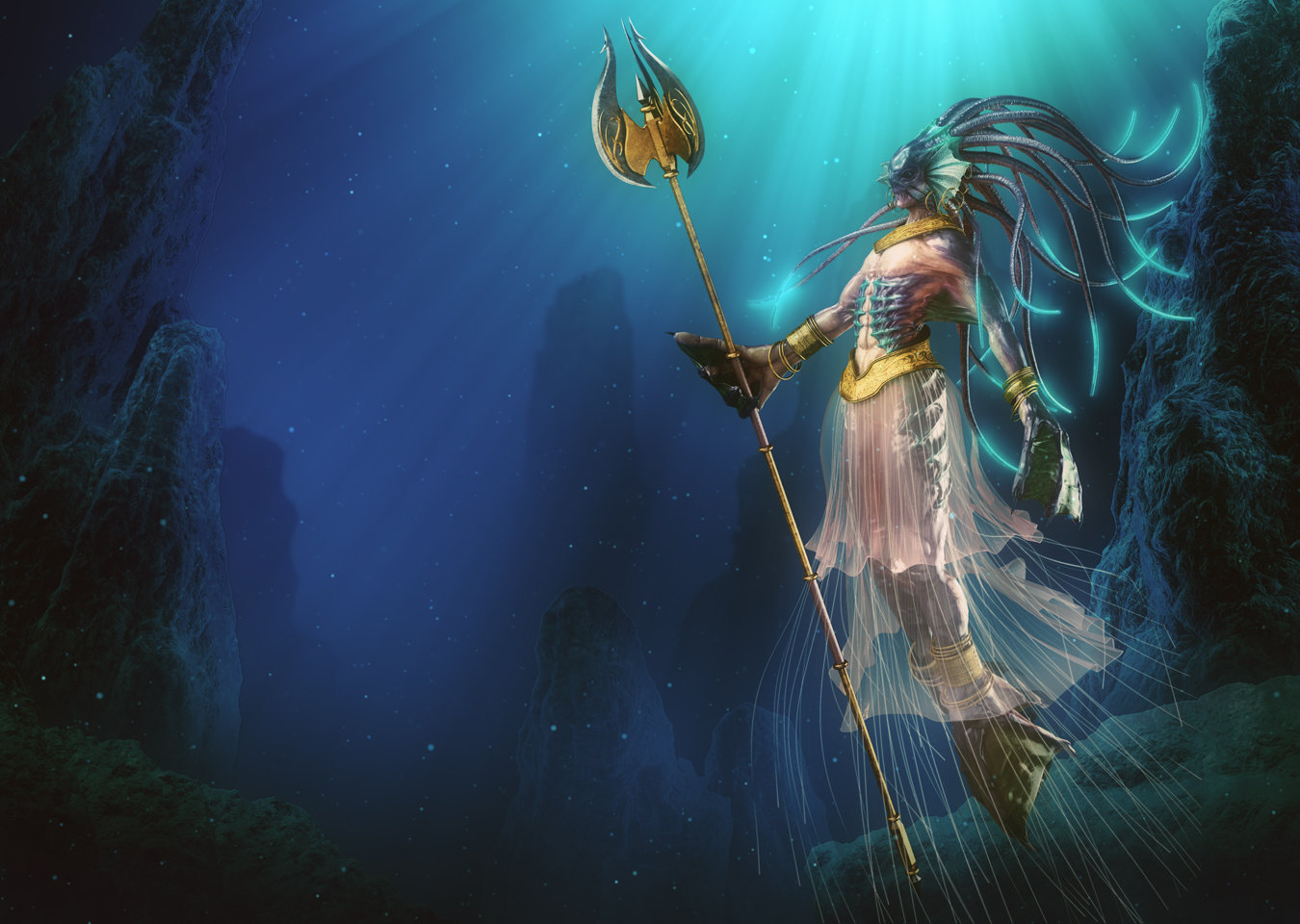 ArtStation - Deep Blue Priest