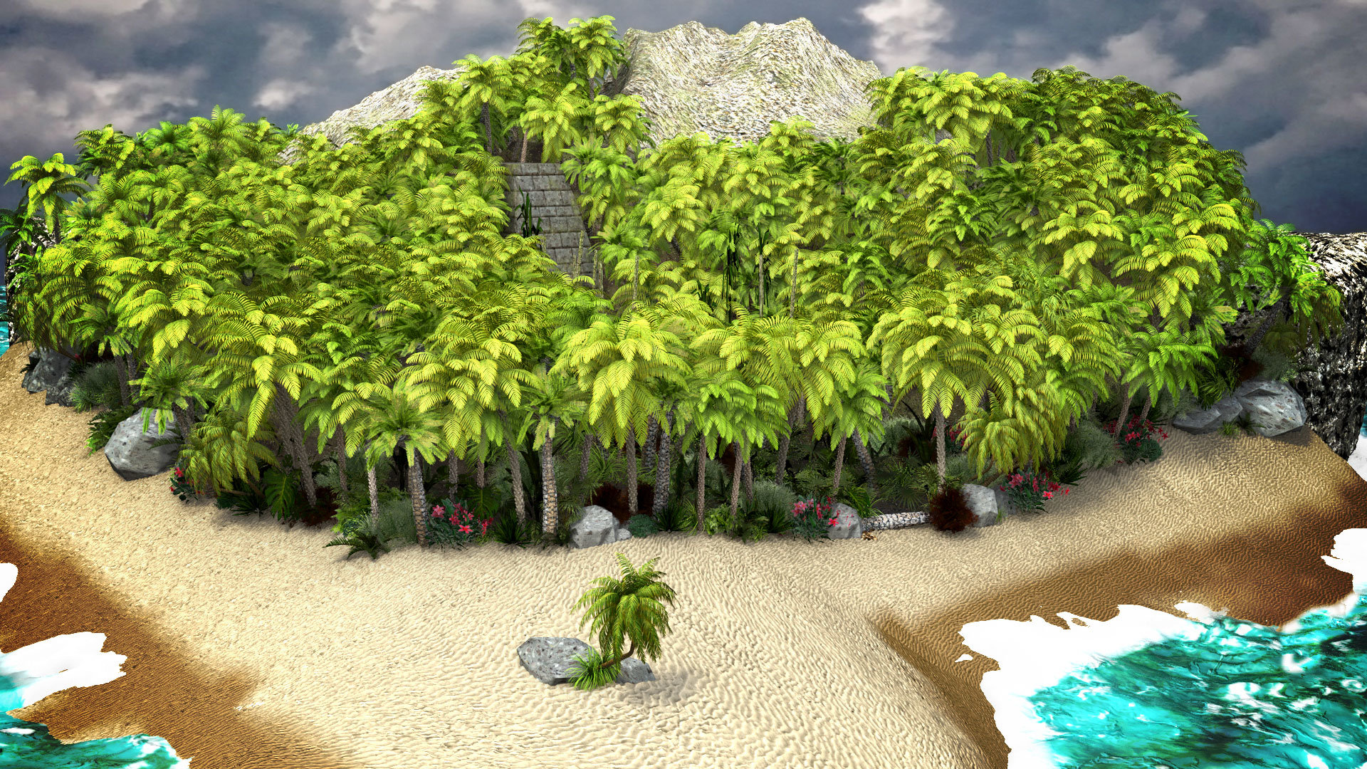 ArtStation - 3D Island Render