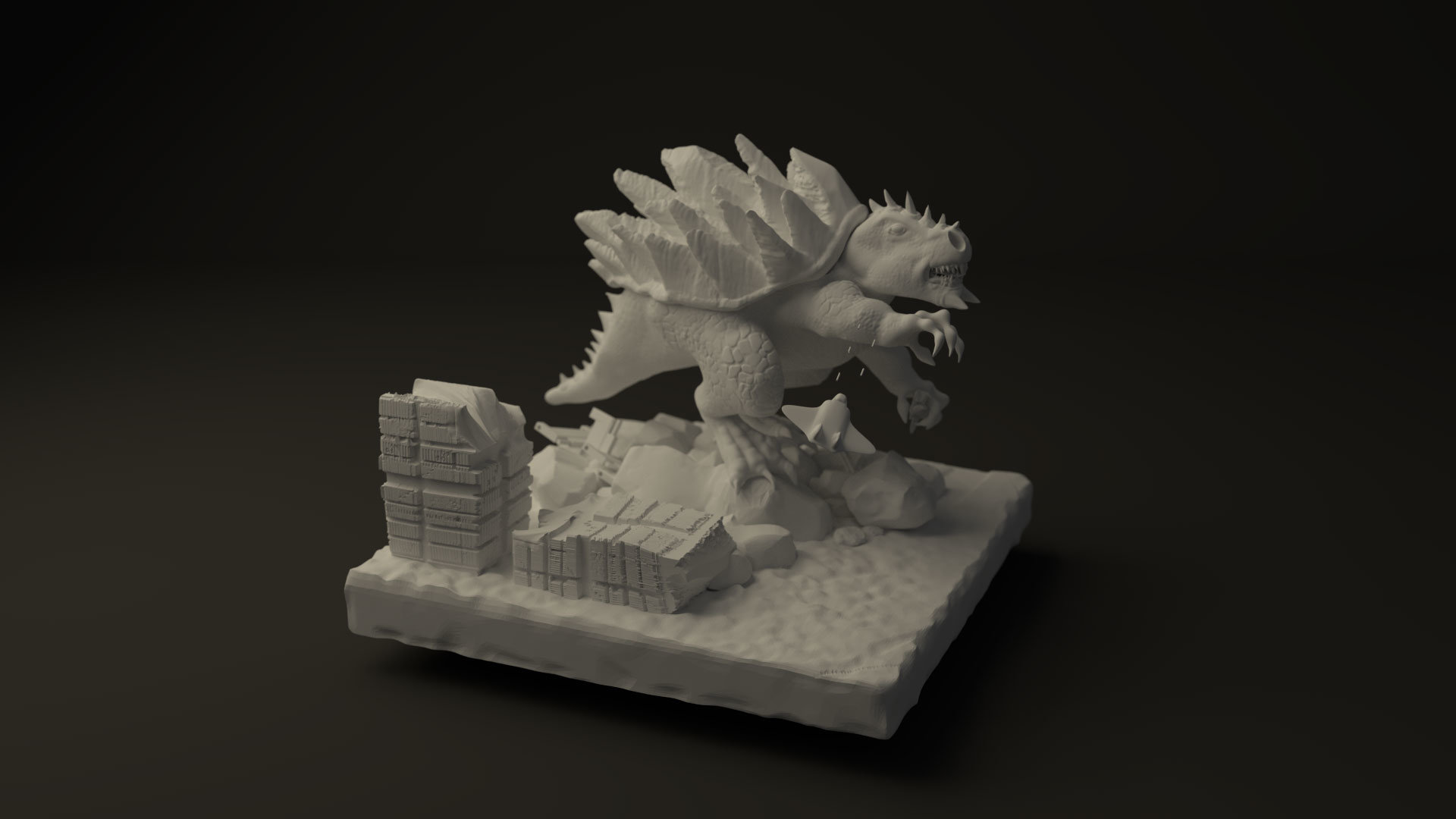ArtStation - 3D Tarrasque Concept