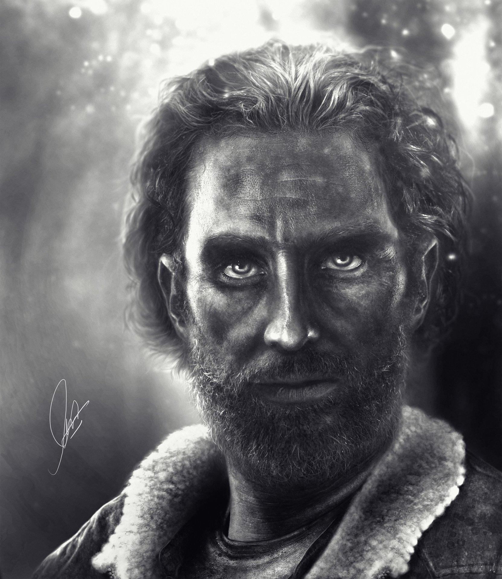 ArtStation - Rick Grimes // The Walking Dead