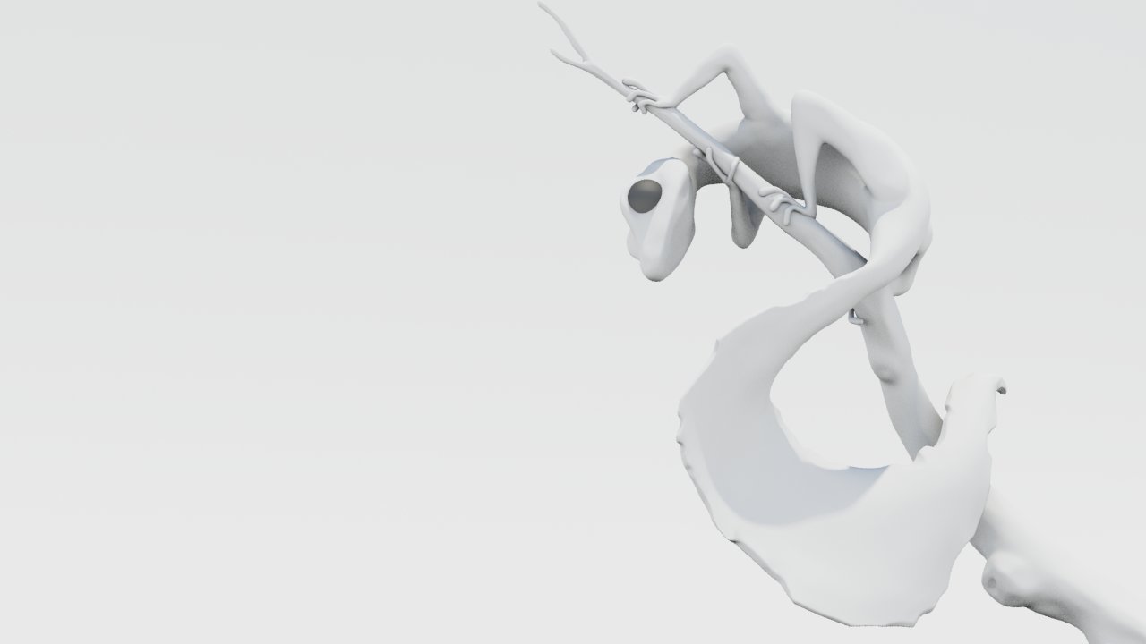 ArtStation - Gecko on a stick