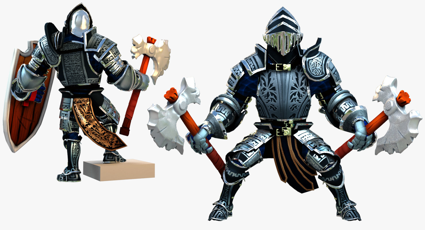 ArtStation - Rigged Game Knights