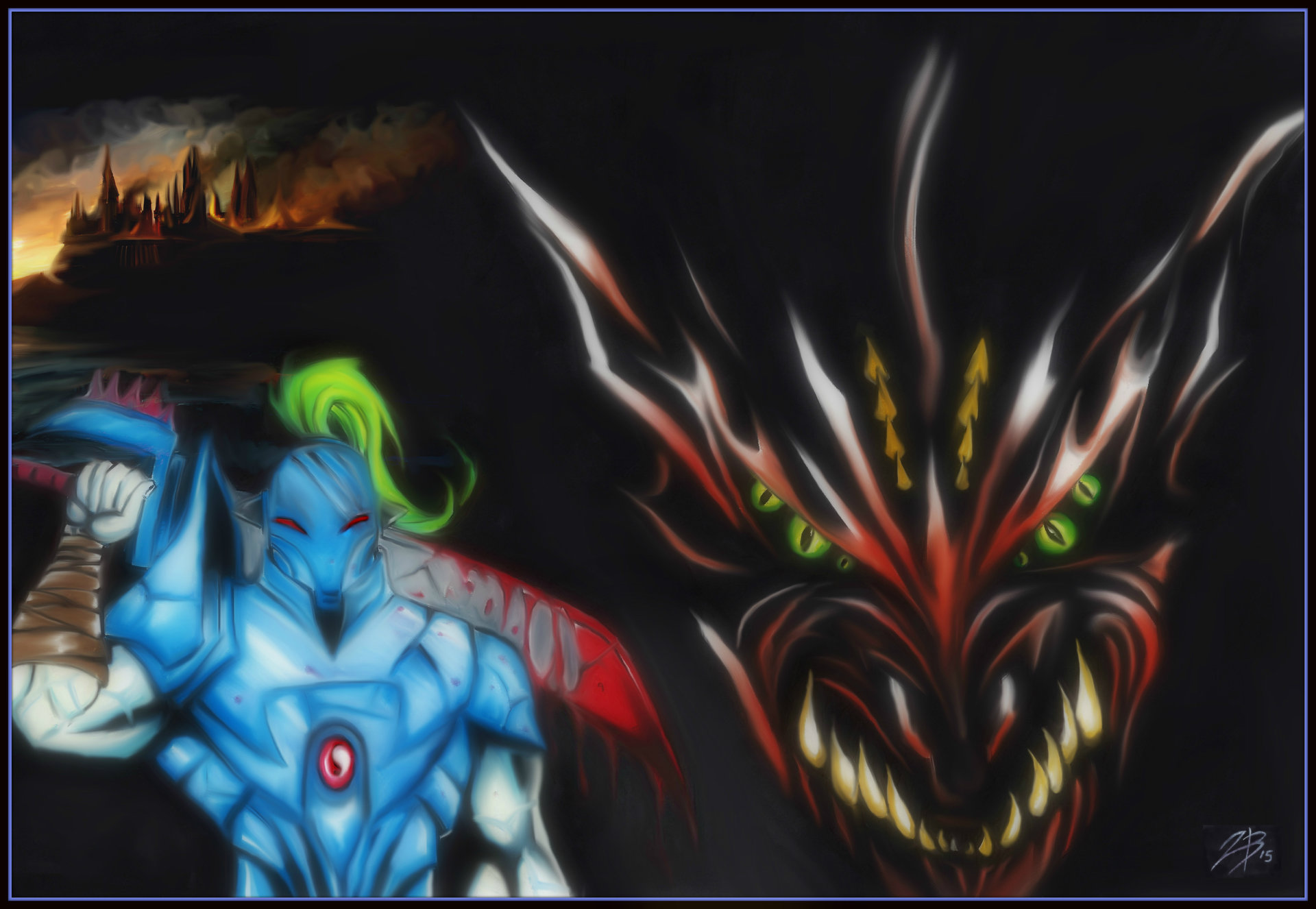 ArtStation - Blue Knight