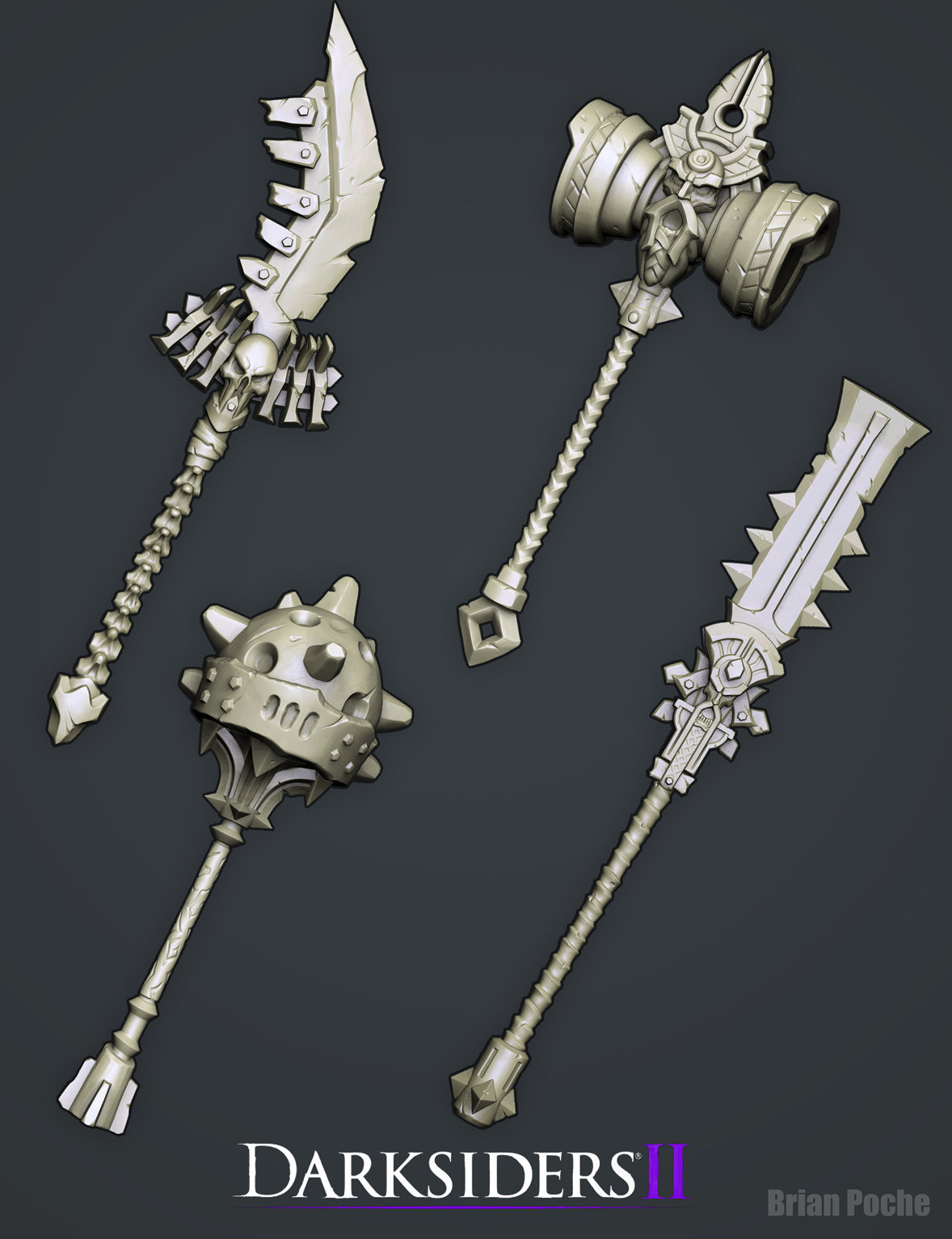 Brian Poche - Darksiders 2 Weapons