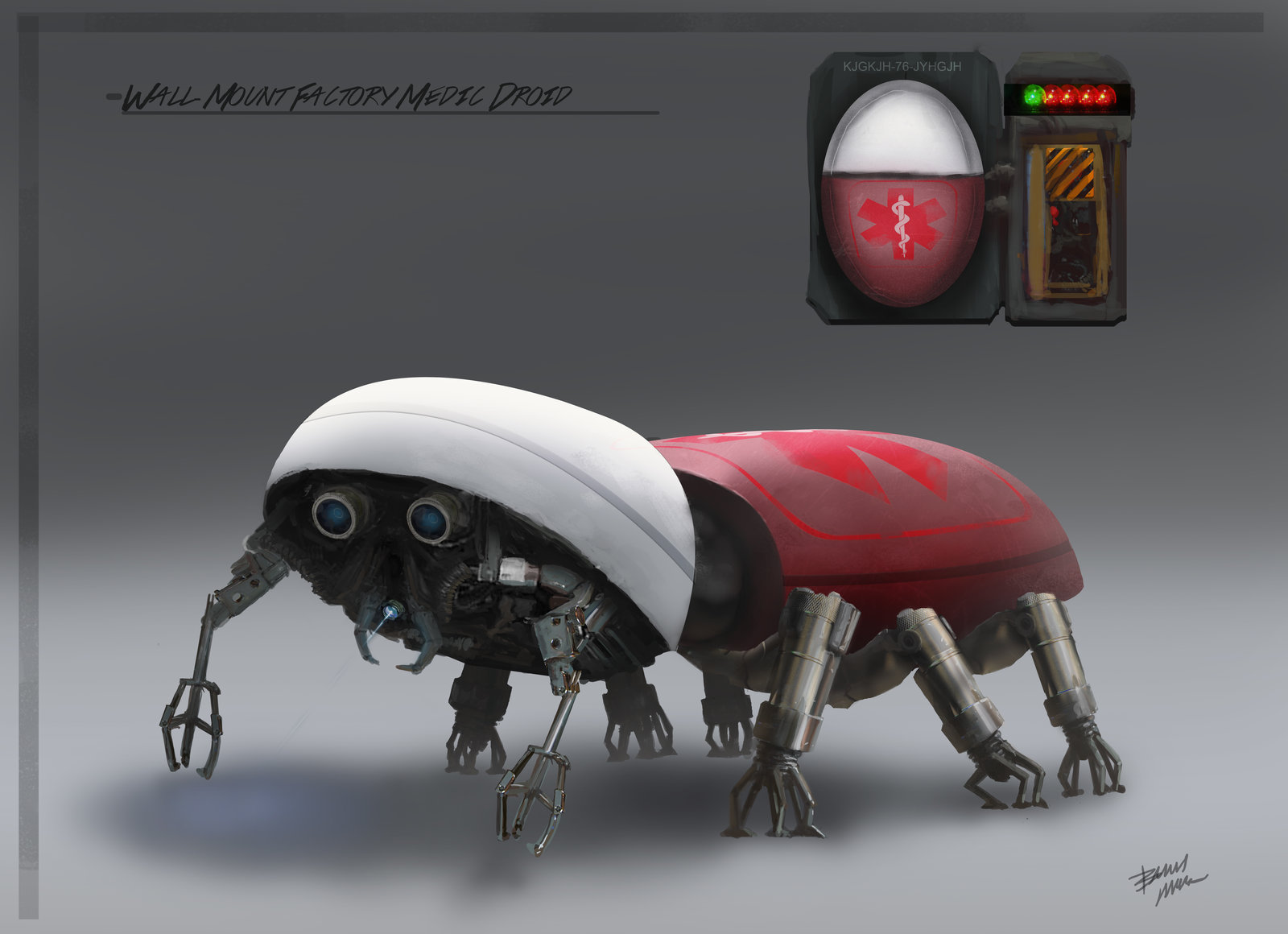 Bradley Medina - Wall Mount Factory Medic Droid