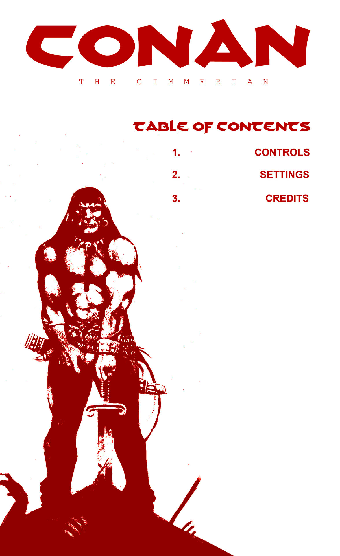 ArtStation - Conan - Table of Contents