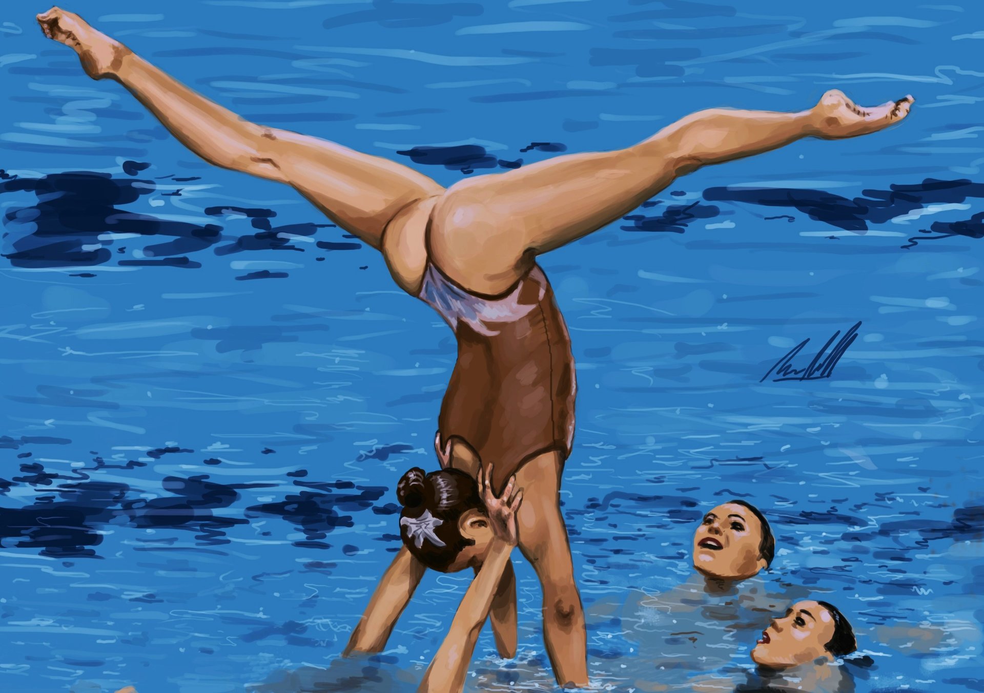 ArtStation - Synchronized Swimmers