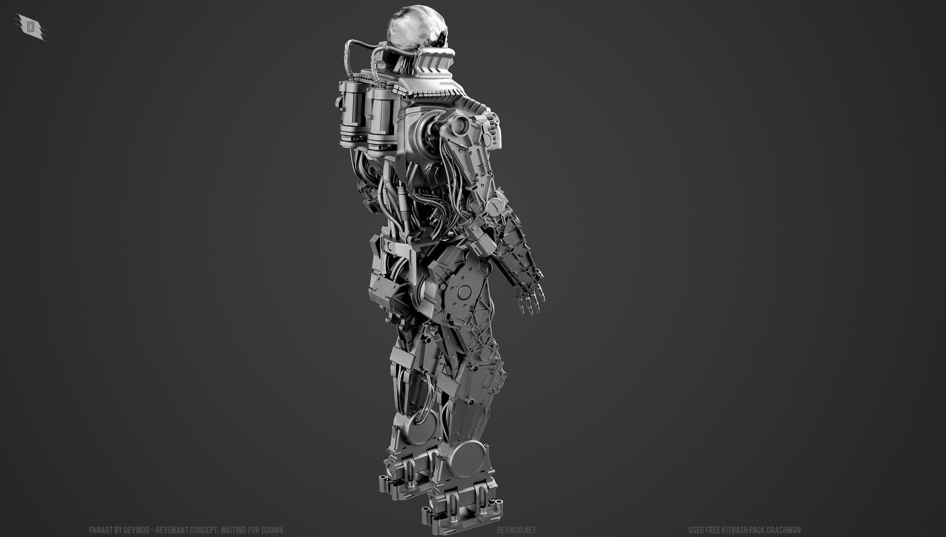 Devmod - Doom 4 Fan art revenant concept