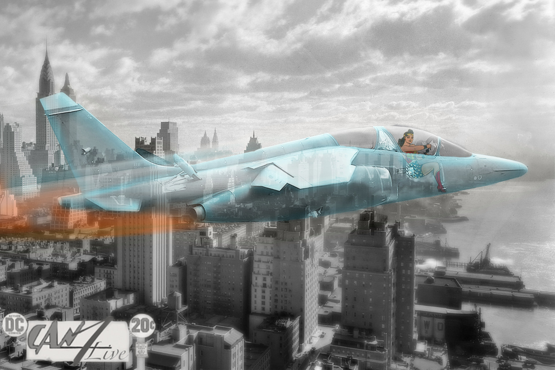 ArtStation - Wonder Woman & Her Invisible Jet