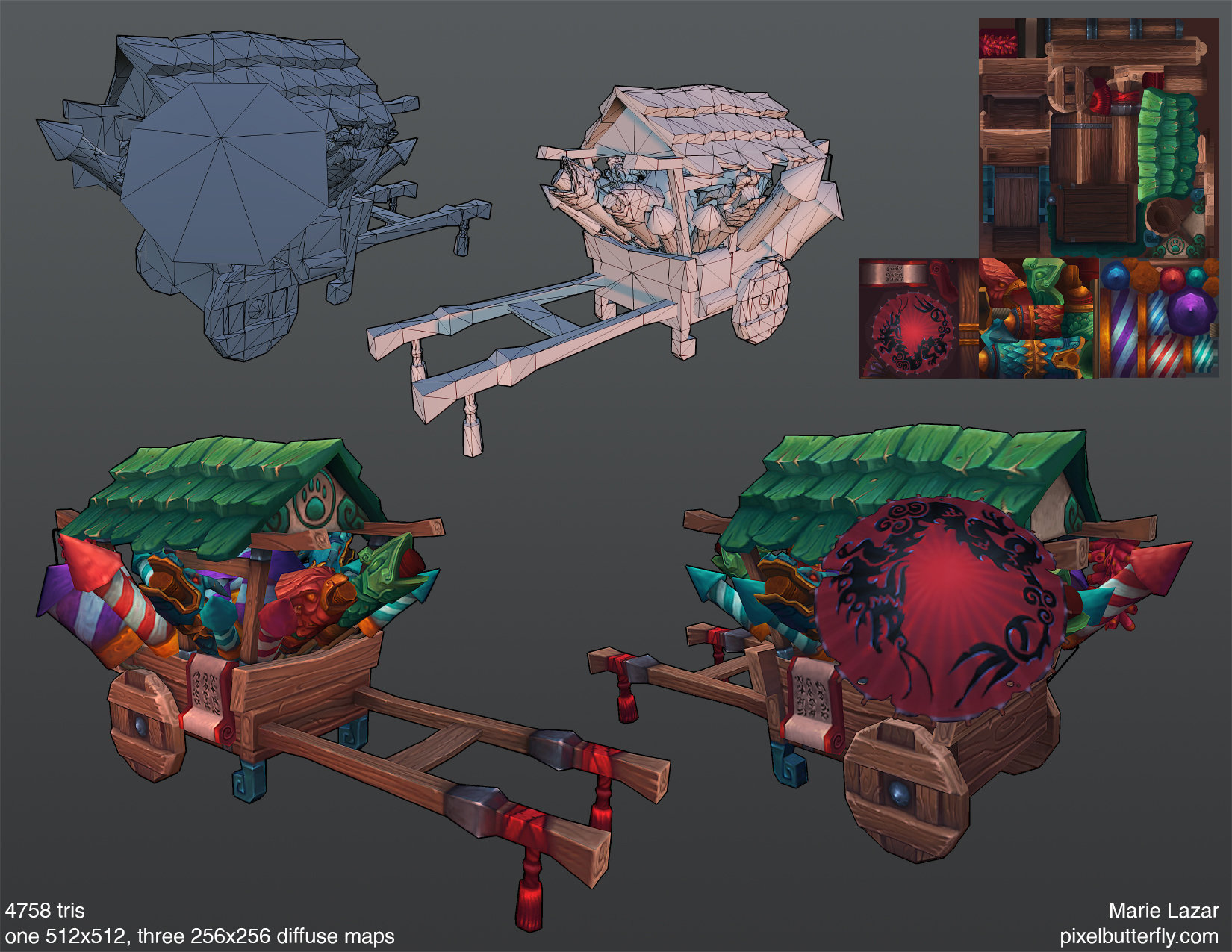 ArtStation - Pandaren fireworks cart