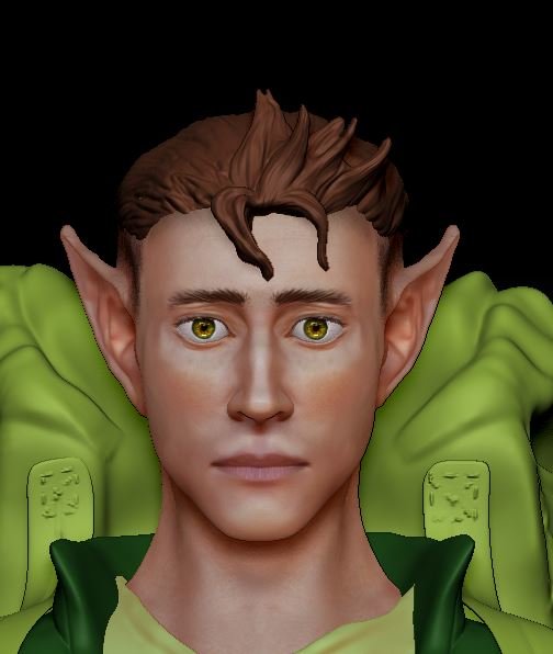 ArtStation - in progress of david the elf!