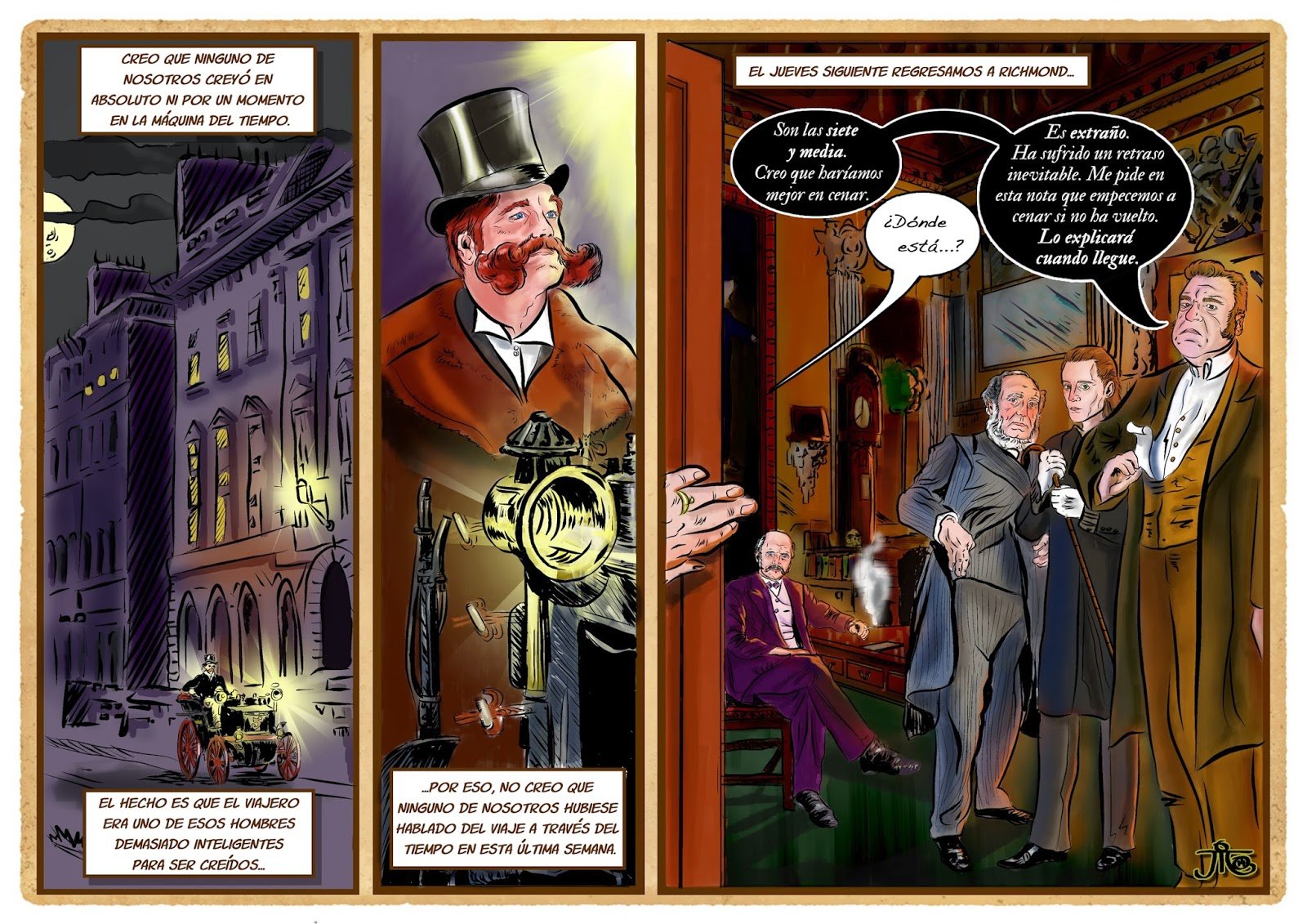 ArtStation - 12th page of the comic "The Time Machine" - color