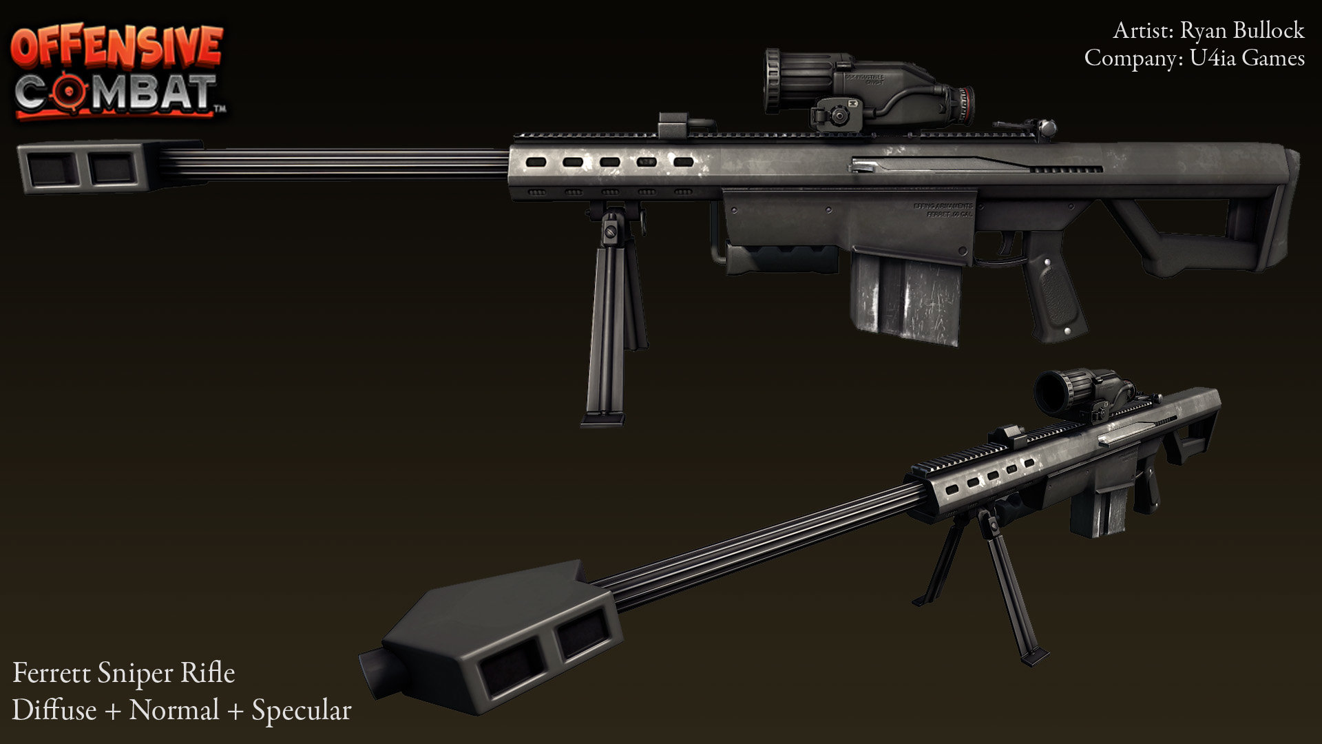 ArtStation - Ferret Sniper Rifle - Offensive Combat