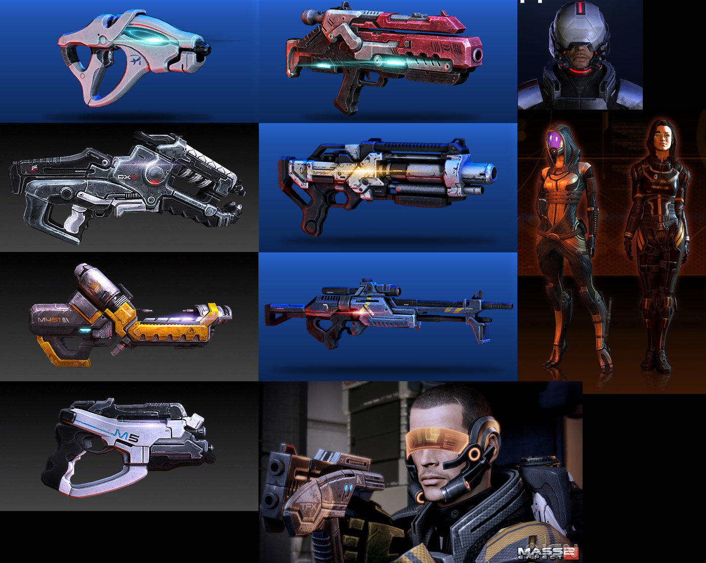 Rodrigue Pralier - Mass Effect 2 assets