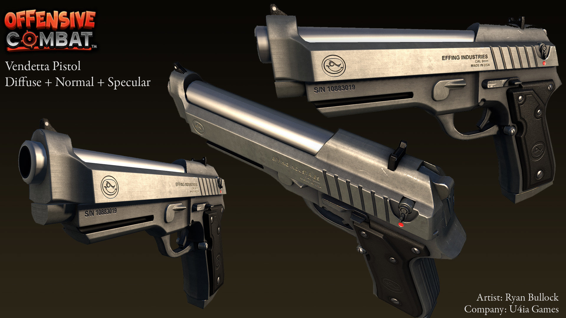 ArtStation - Pistol - Offensive Combat