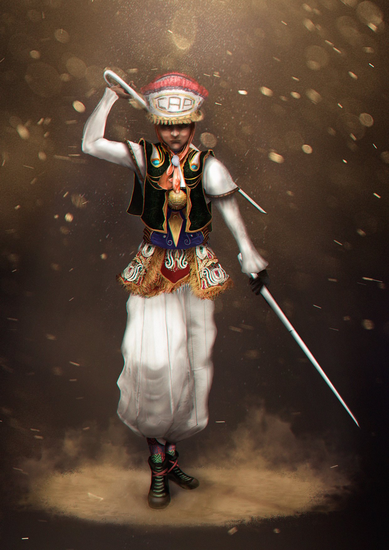 ArtStation - Peruvian Folklore warrior