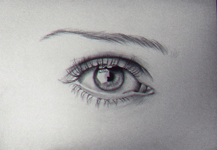 ArtStation - Eye pencil drawing