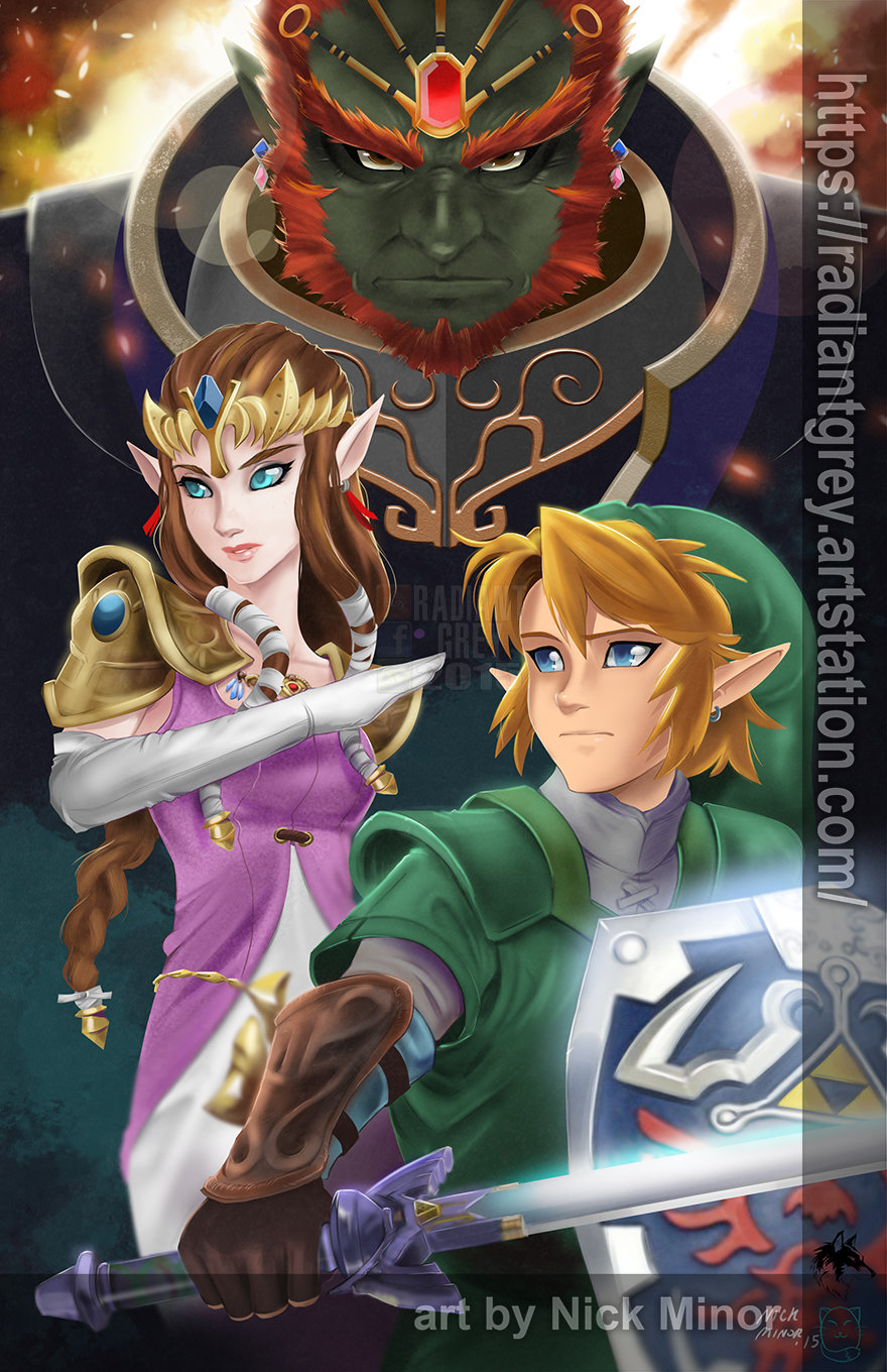 ArtStation - Zelda - the Triforce Trio