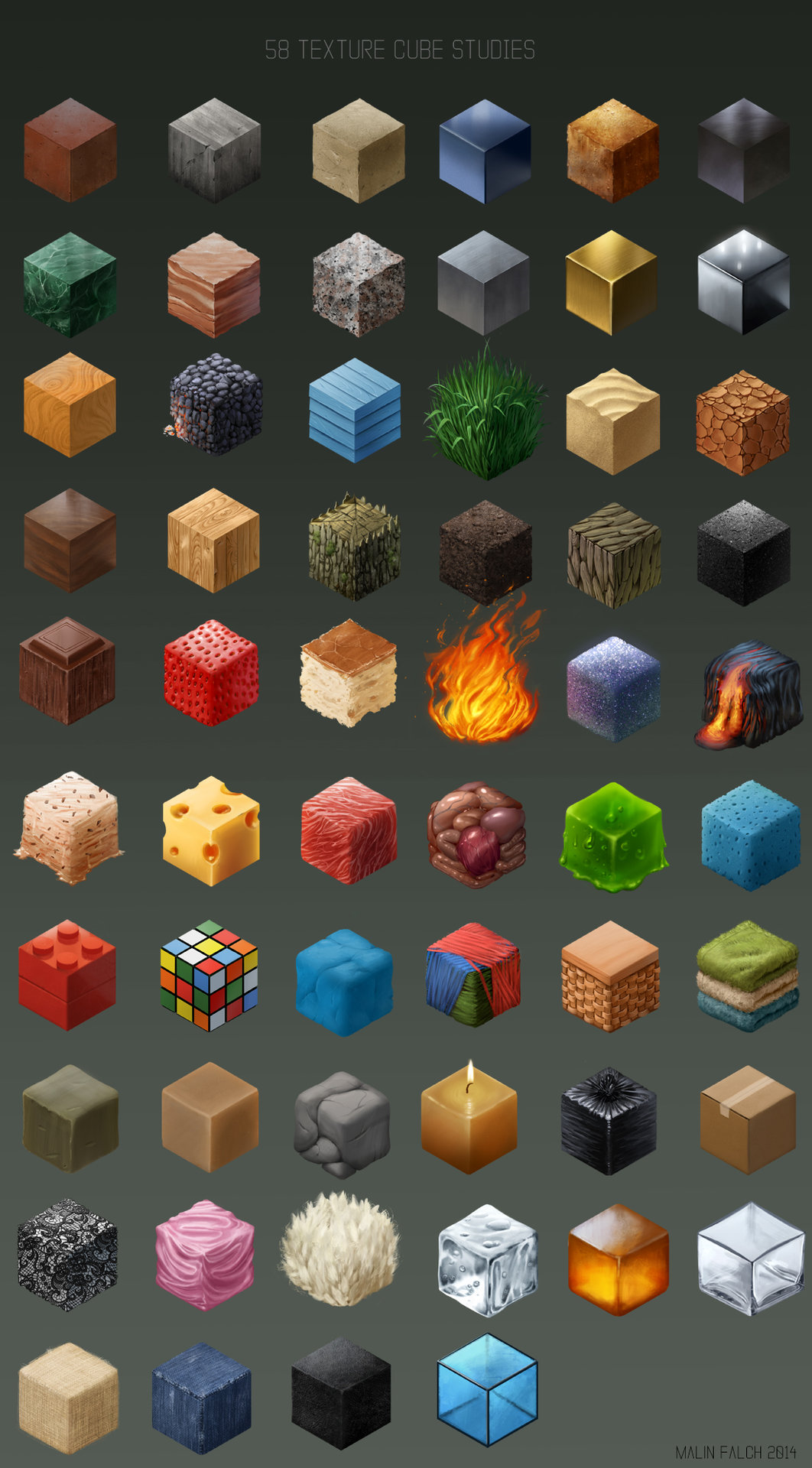 ArtStation - 58 texture studies