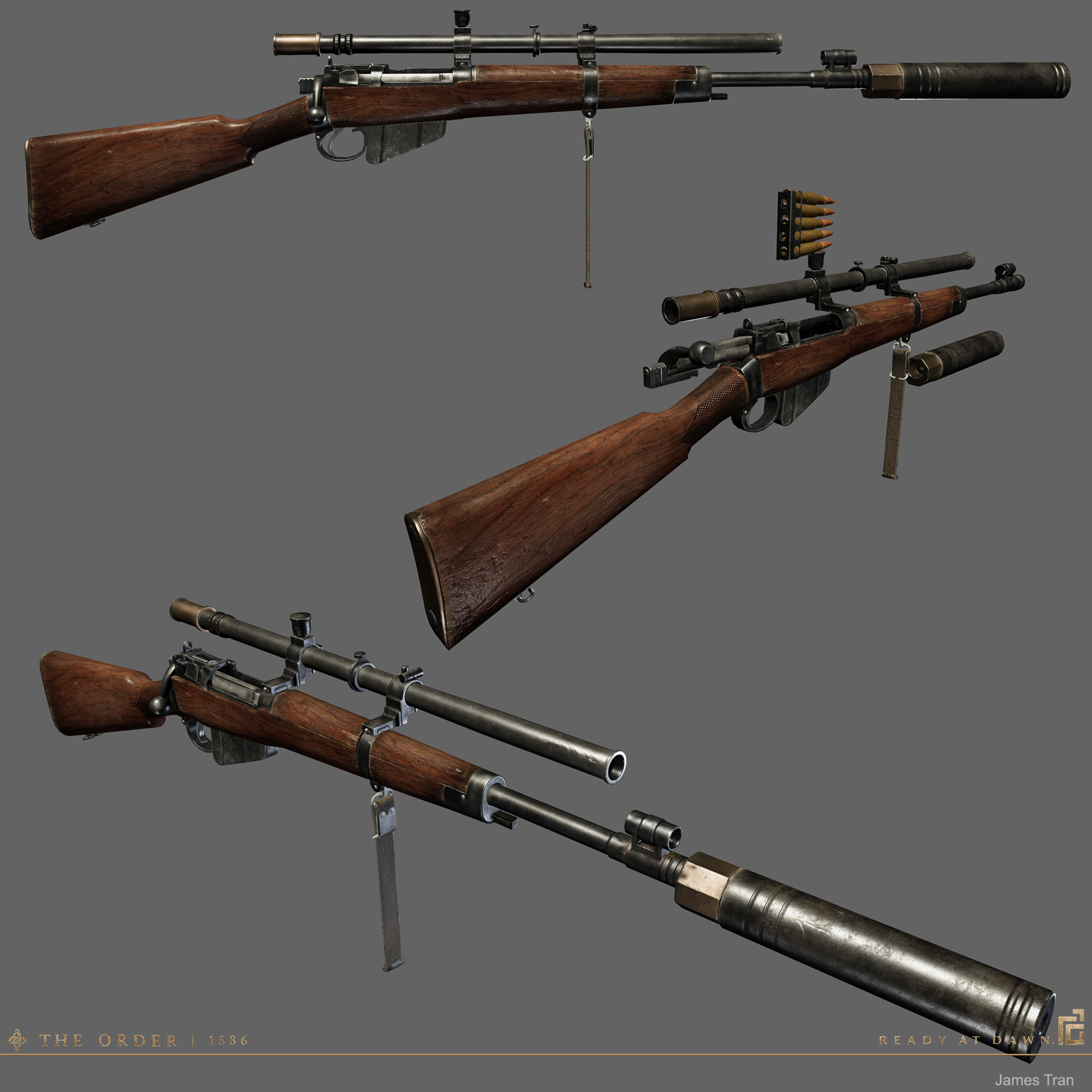 ArtStation - M84 Marksman Carbine , James Tran