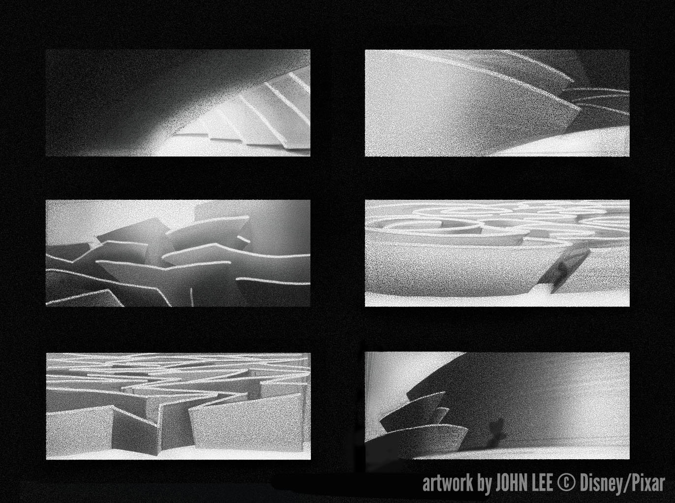 ArtStation - Black and White Layout