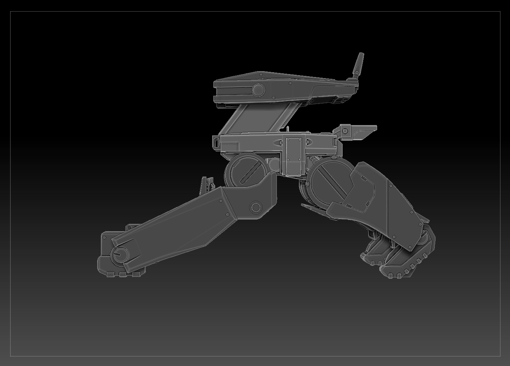 P - 4-legs Mech Design