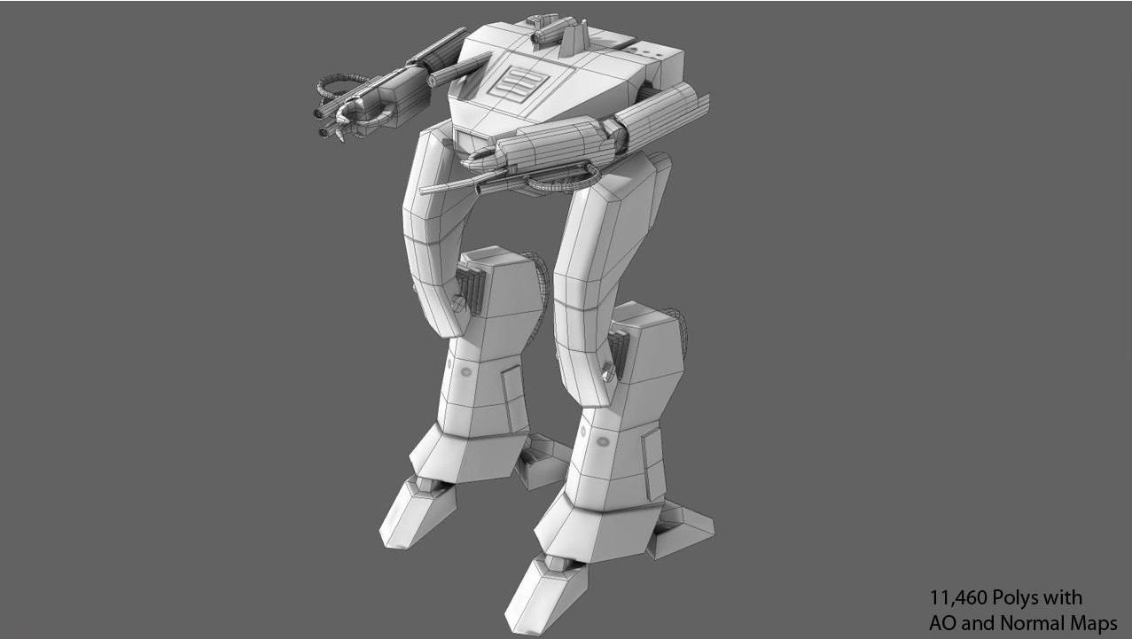 ArtStation - MechWarrior Wireframe