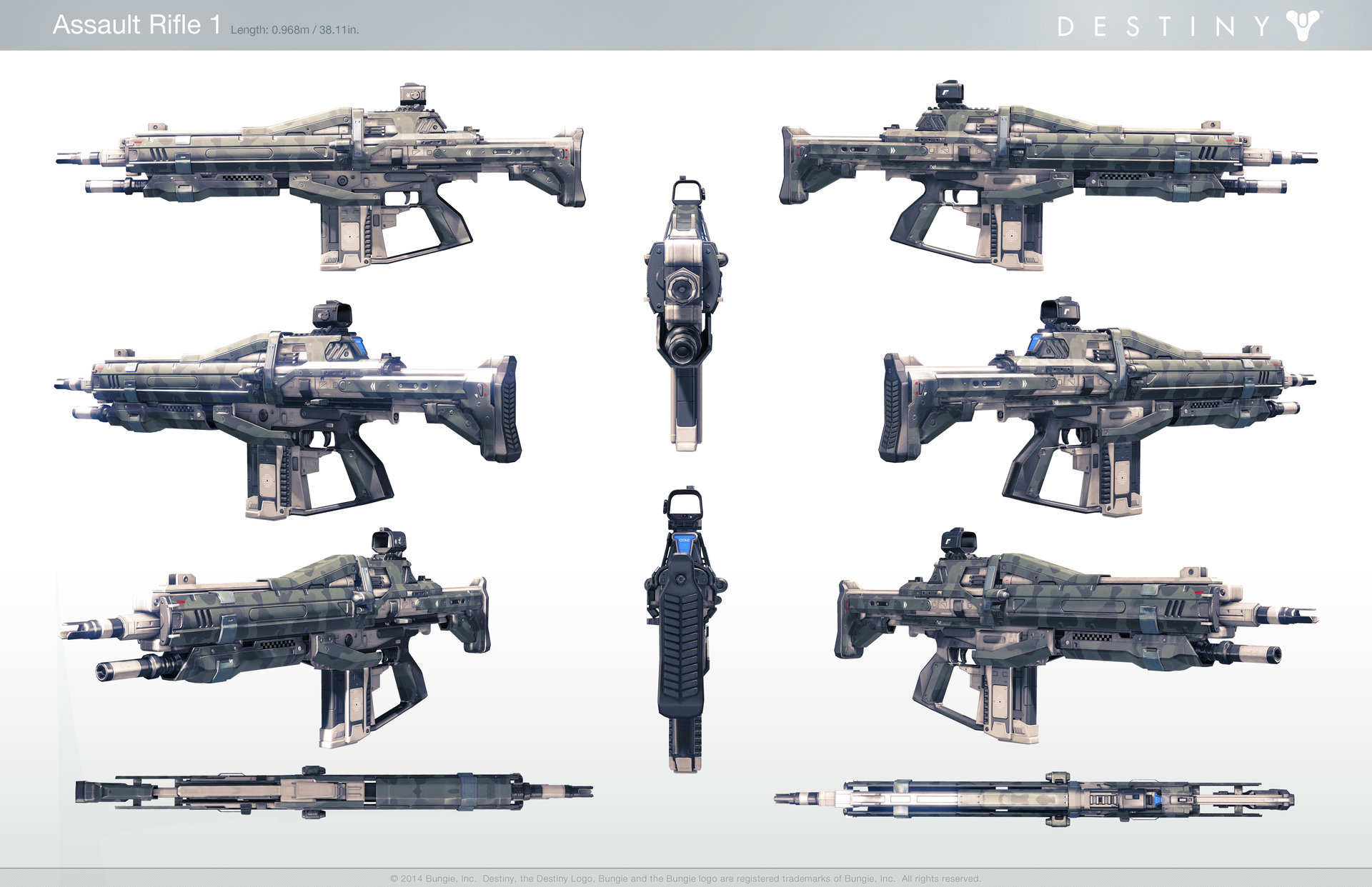 ArtStation - Destiny: Auto Rifle 1A - game resolution