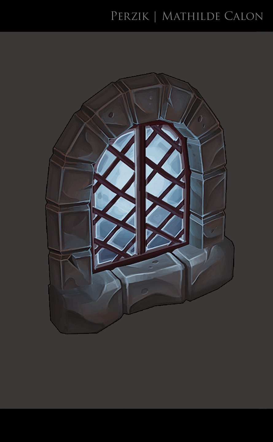 ArtStation - Hand painted window