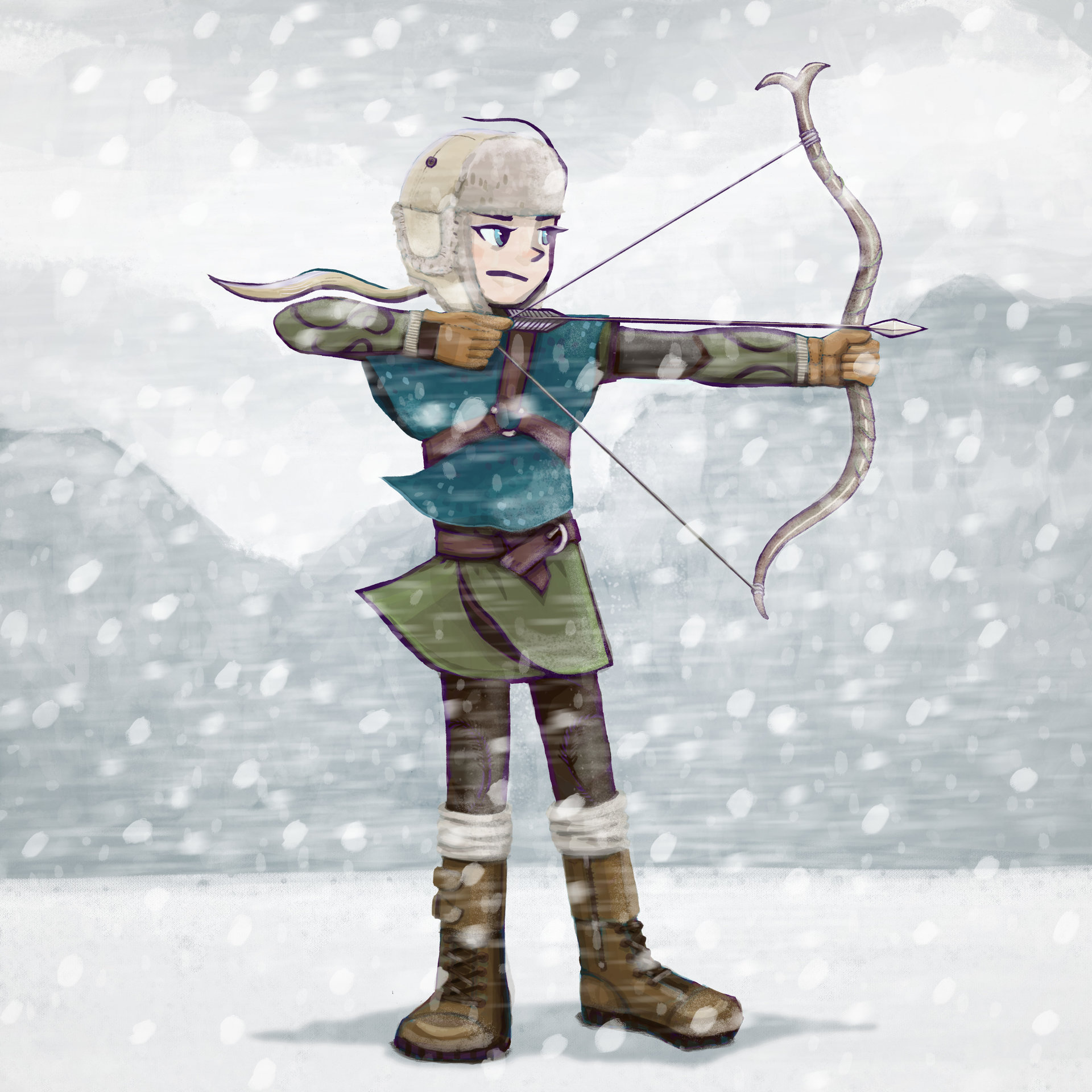 ArtStation - legolas in snowstorm