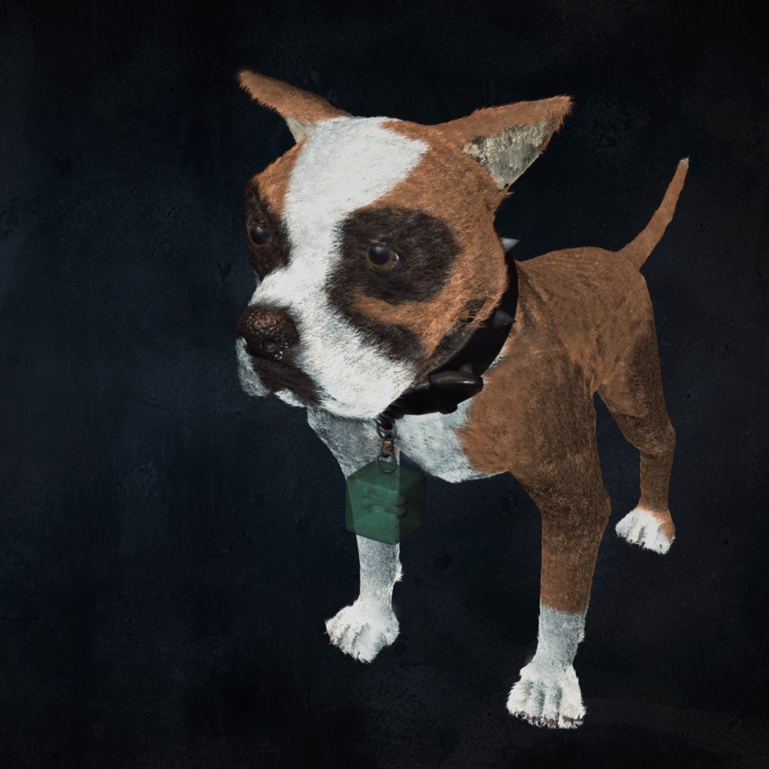 ArtStation - Amstaff Dog