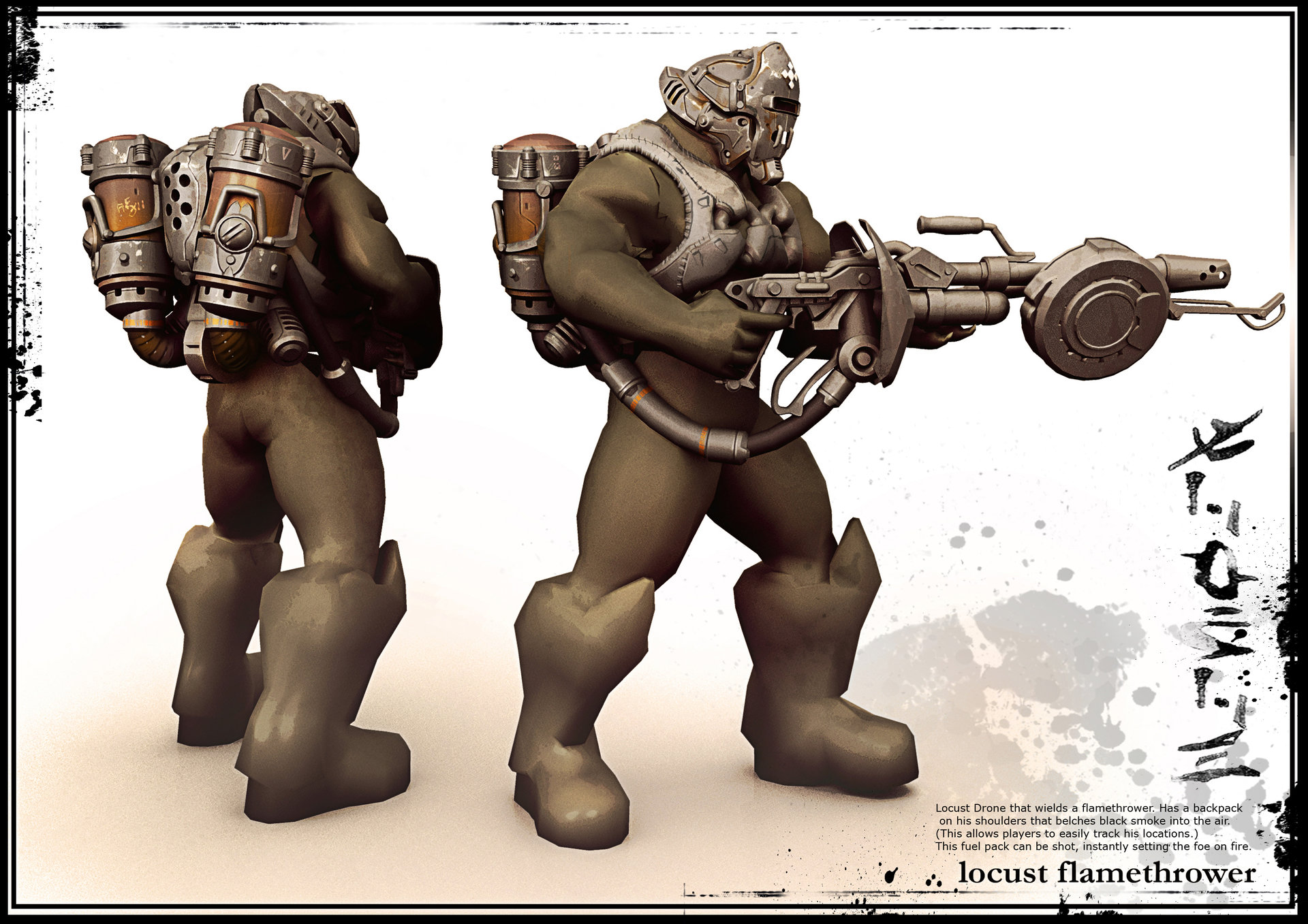 ArtStation - GOW2 Locust Flame