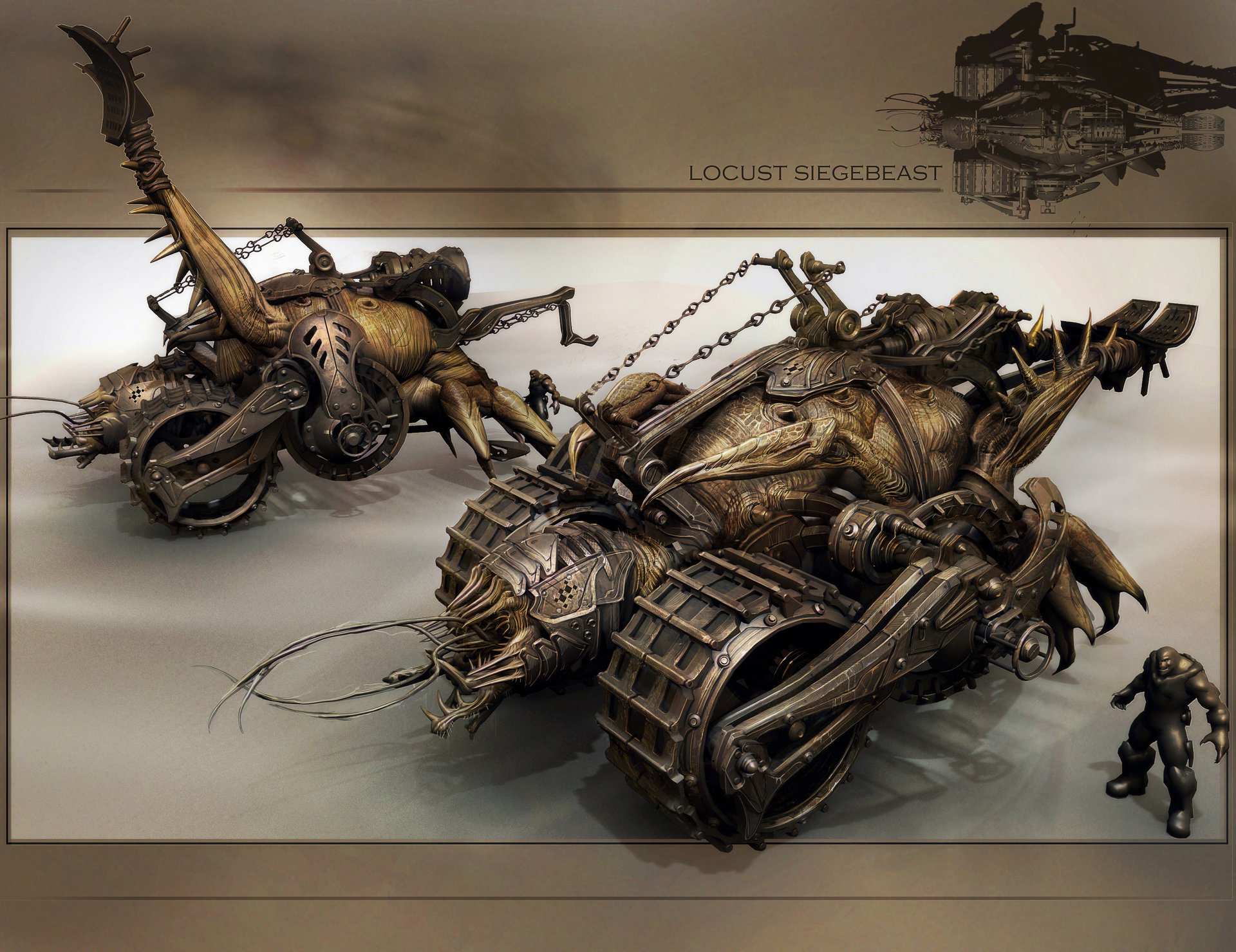 ArtStation - GOW3 Siege Beast