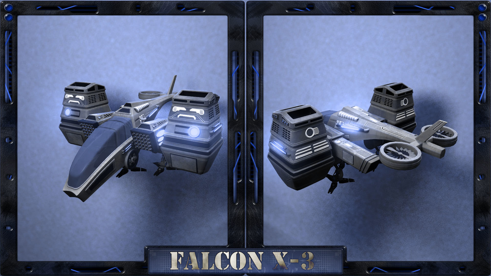 ArtStation - Falcon X3 Space Fighter