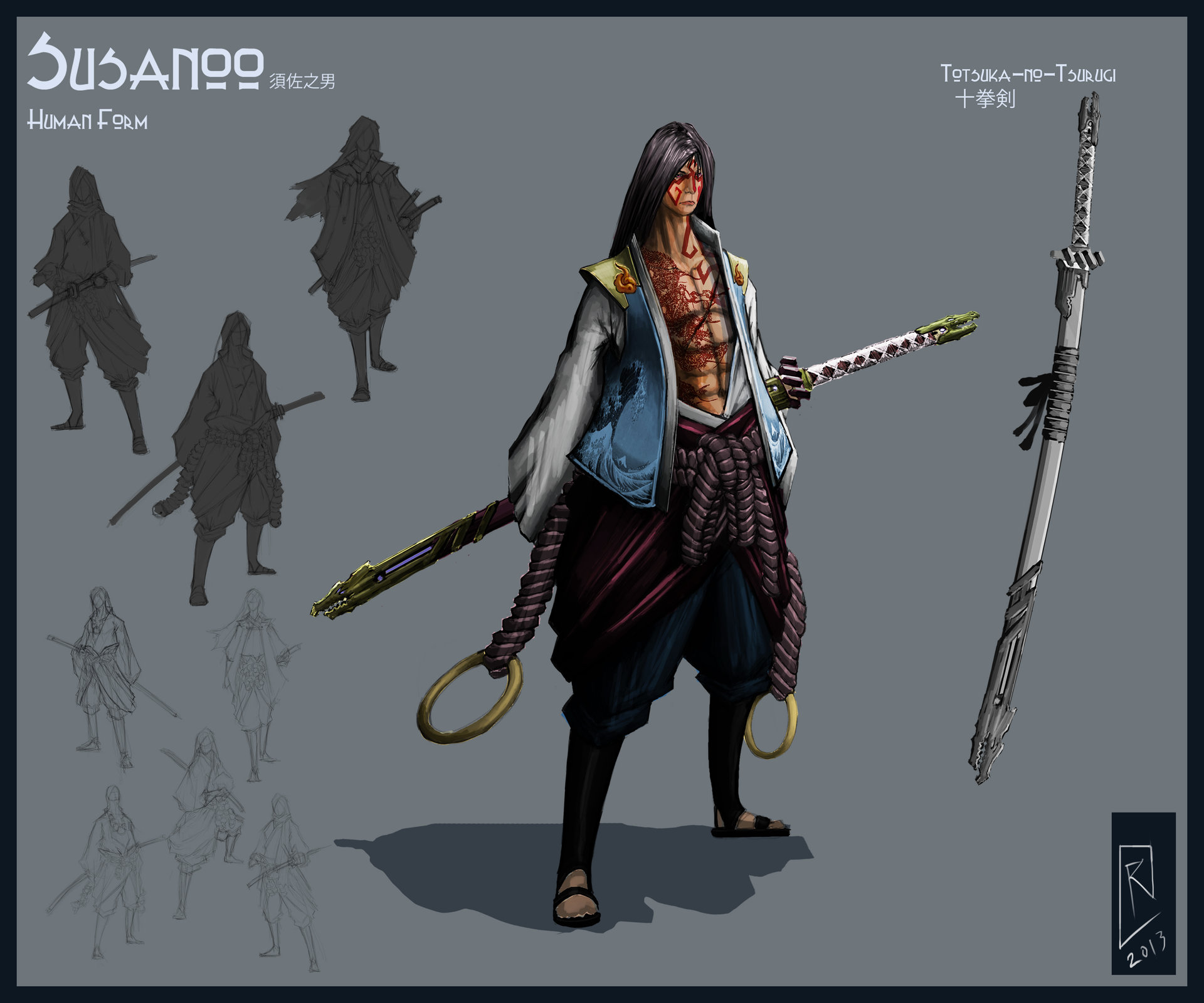 ArtStation - Susanoo - The 8 Paths of the Serpent